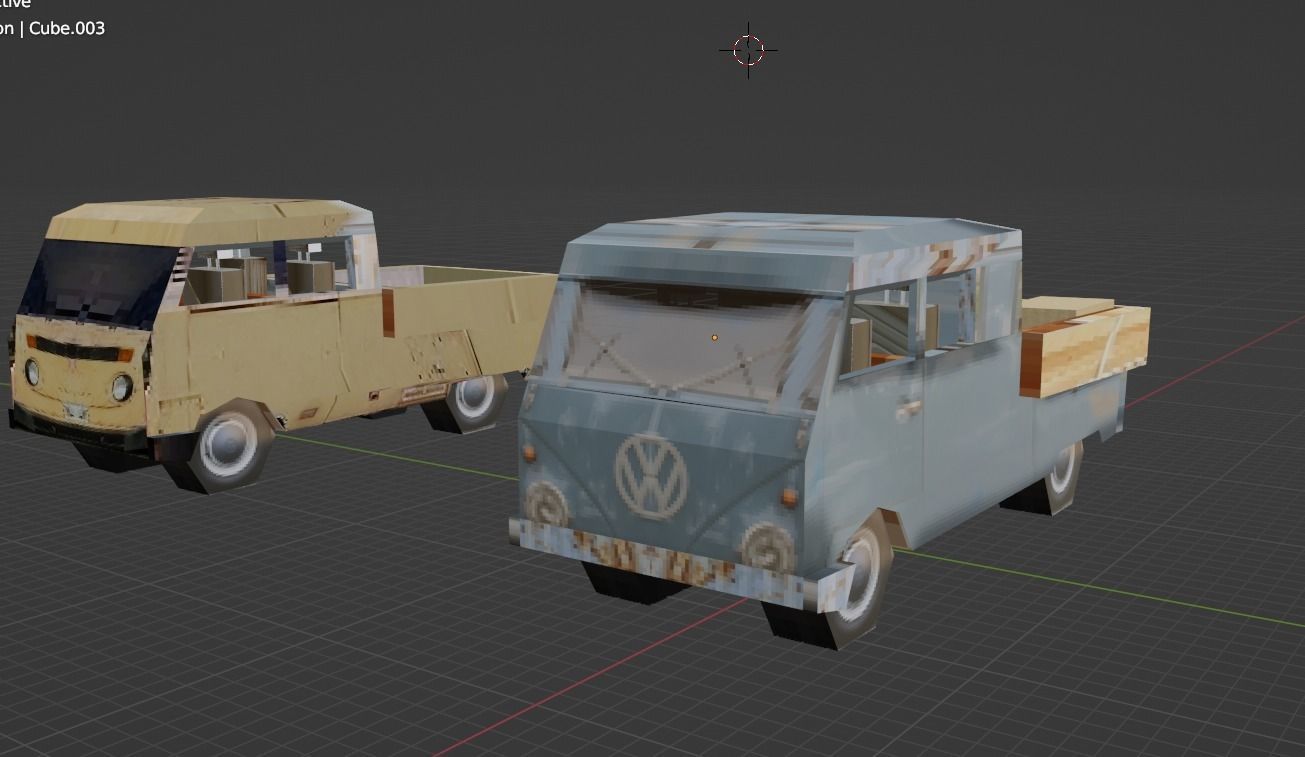 3 Vehicles trucks low poly retro ps1 style psx 3D model | CGTrader