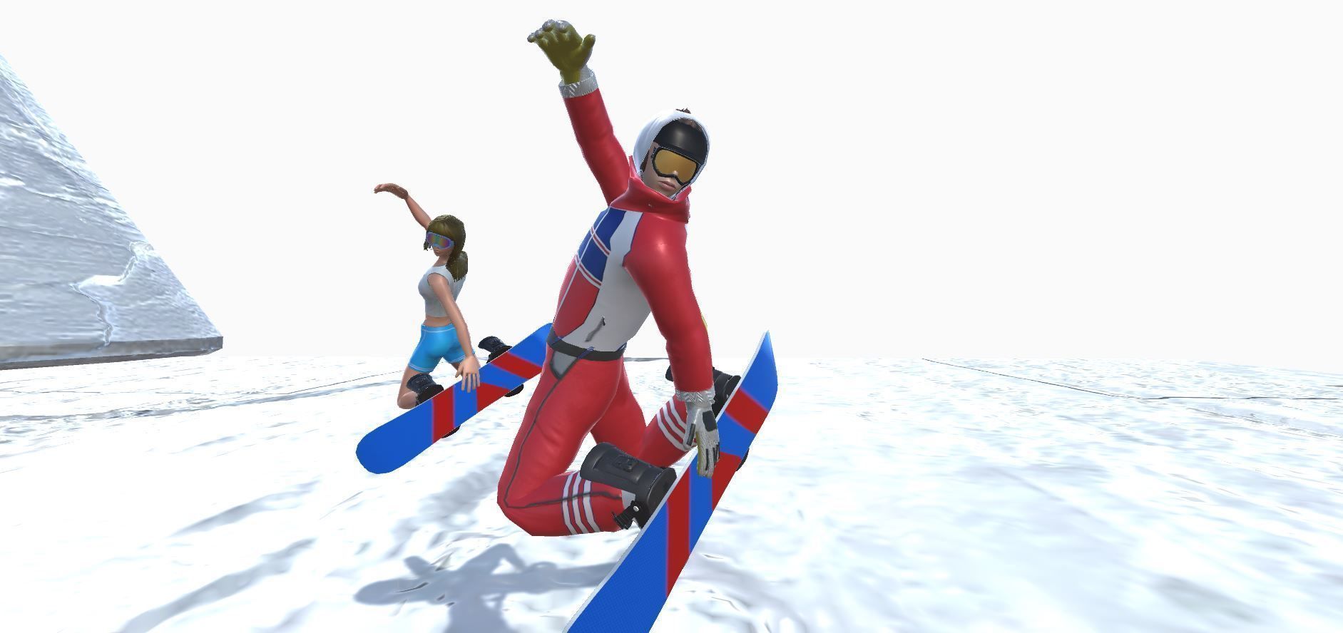 3D model Snow Board Animations VR / AR / low-poly | CGTrader