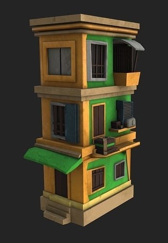Favelas Buildings free VR / AR / low-poly 3D model | CGTrader