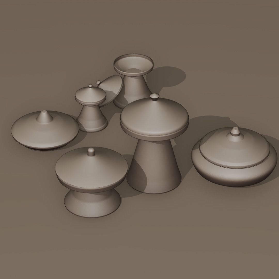 Ethiopian Mesob collection 3D model | CGTrader