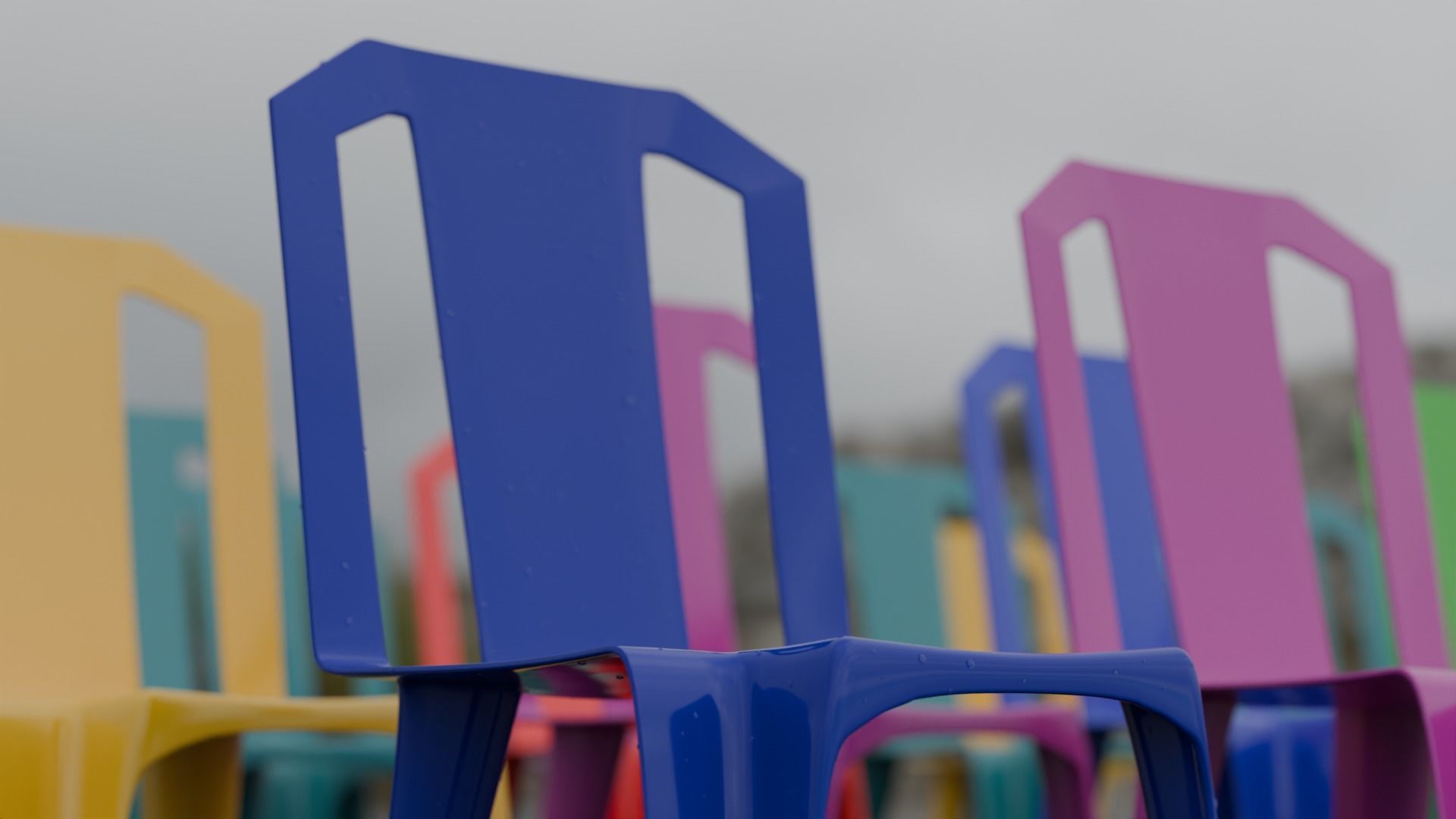 Plastic Chairs Model 3D model | CGTrader