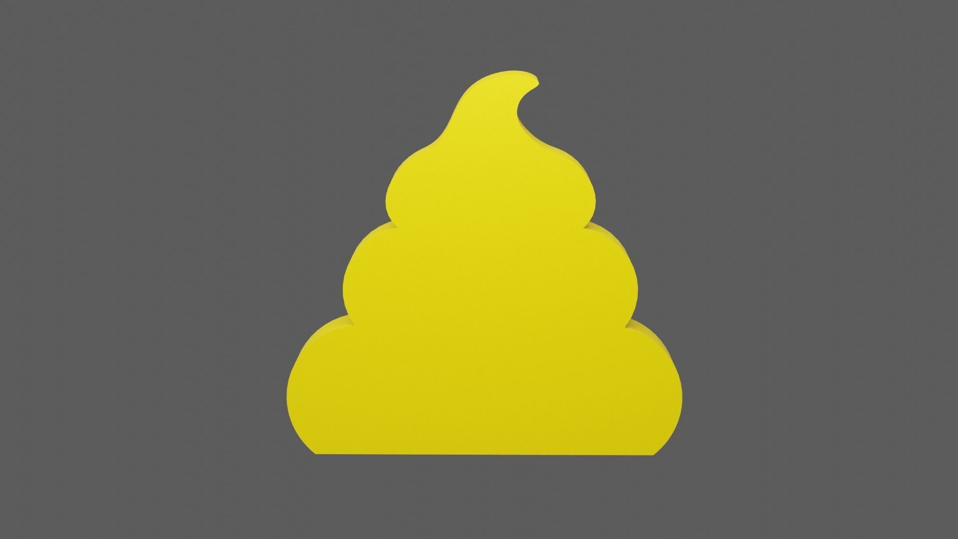 3D model Pile of Poo Icon VR / AR / low-poly | CGTrader