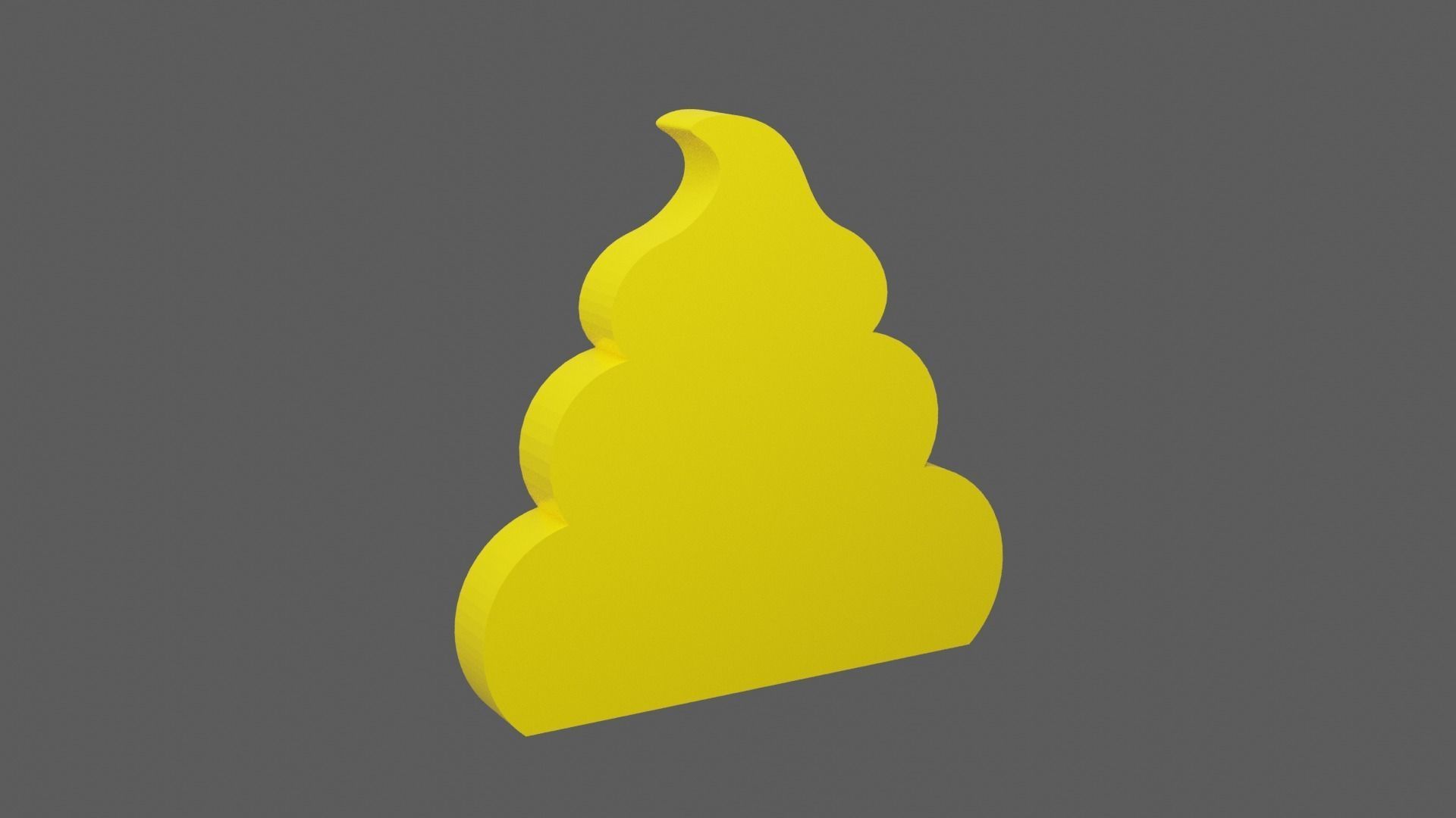 3D model Pile of Poo Icon VR / AR / low-poly | CGTrader