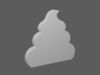 Silver poop icon 3D model | CGTrader