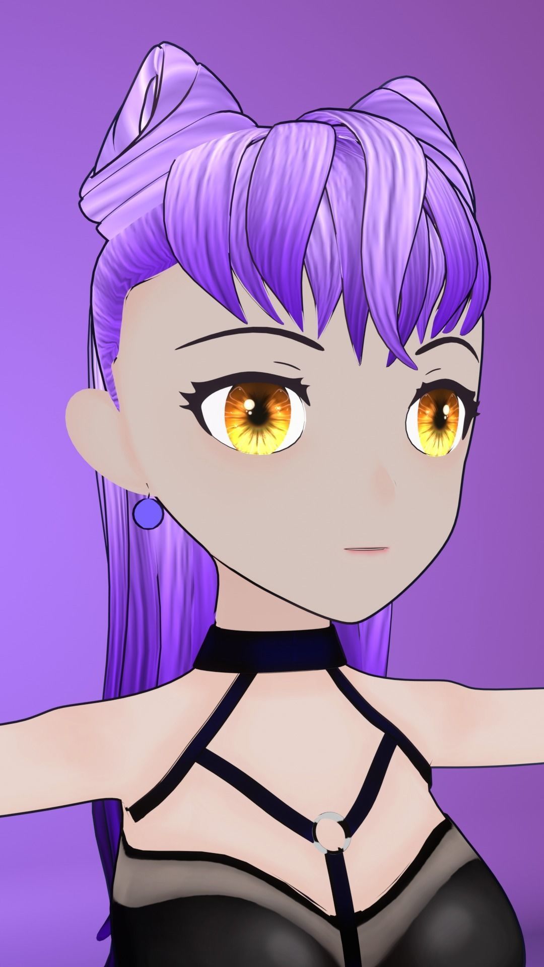 Anime girl inpired by KDA Evelynn from League of Legends 3D model ...