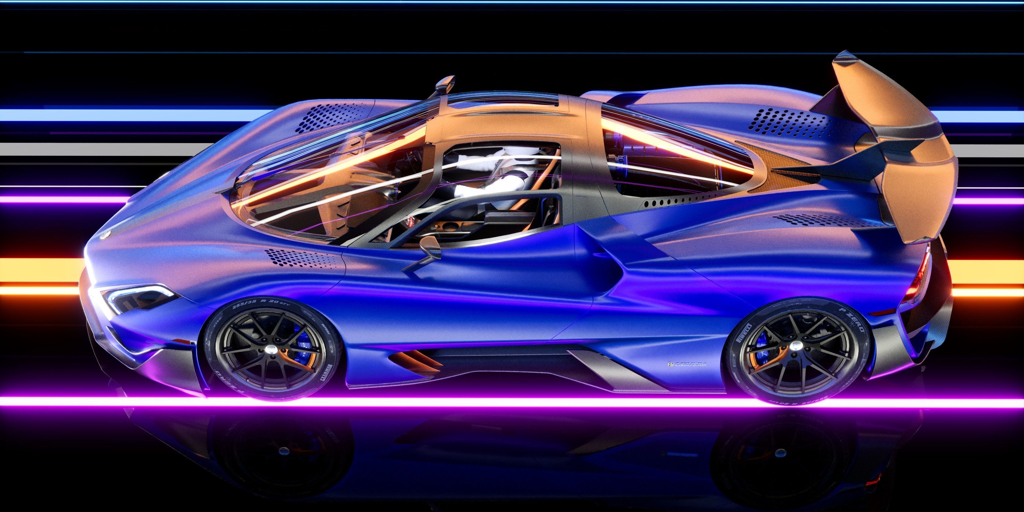 SSC Tuatara Striker full 3D Scene 3D model | CGTrader