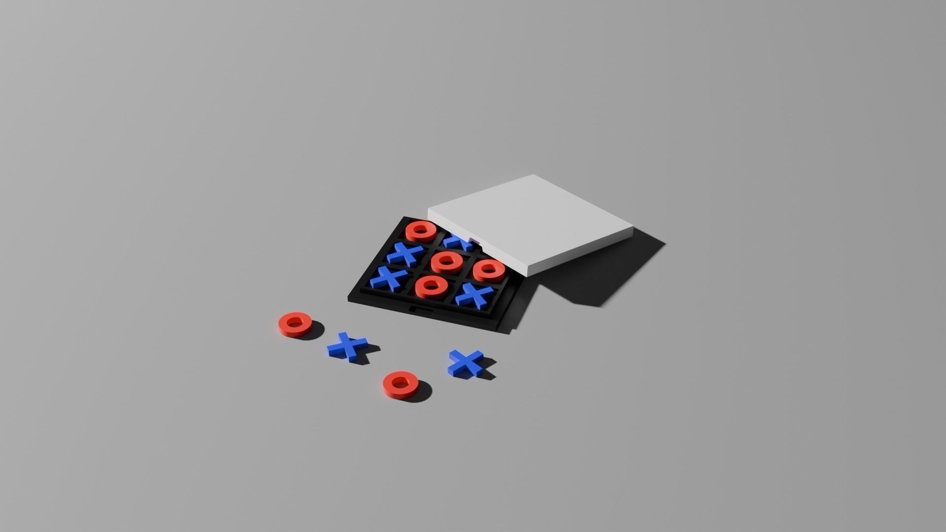 MINI TIC-TAC-TOE 3D model 3D printable | CGTrader