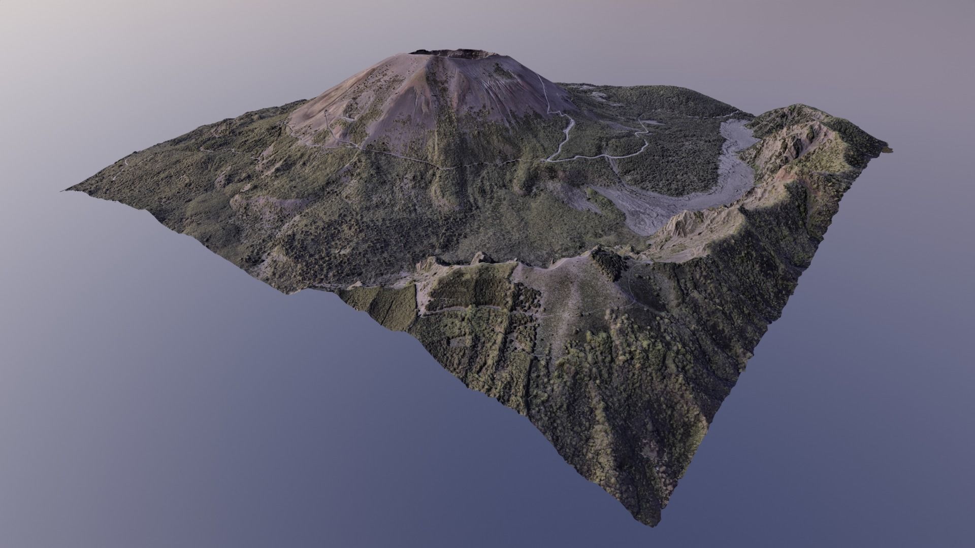Mount Vesuvius Multipurpose Terrain Model 3D model | CGTrader