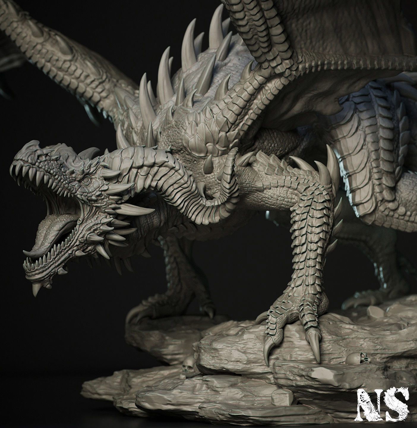Young Red Dragon 3D model 3D printable | CGTrader