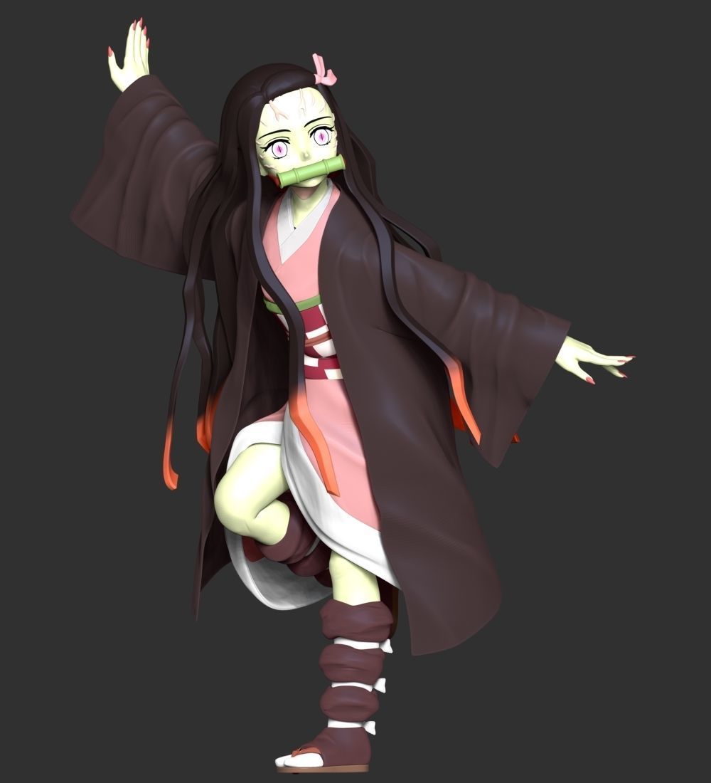 Demon Slayer Hinokami Chronicles - Nezuko 3D model 3D printable | CGTrader