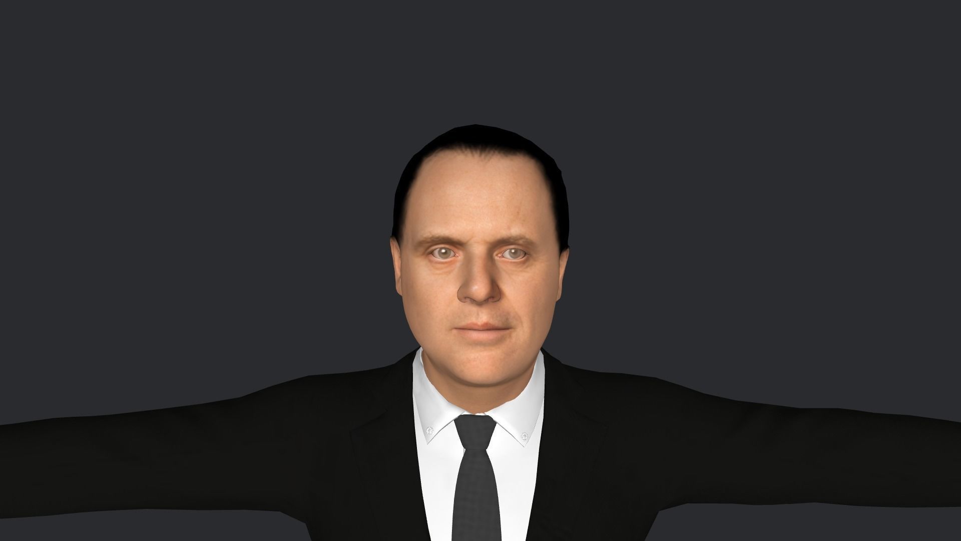 Hannibal Lecter Hyper Realistic Full Body Rigged Character 3D model ...