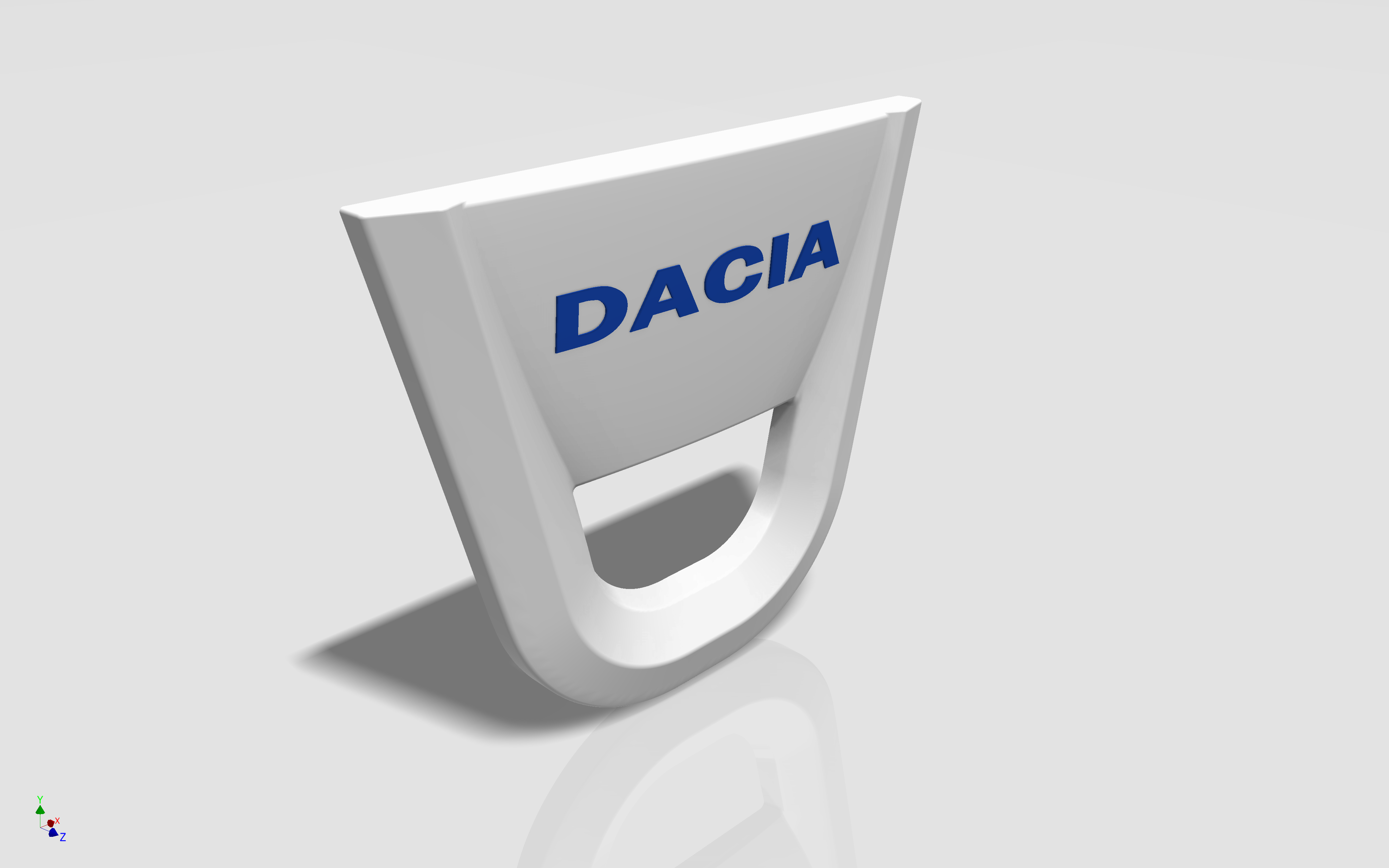 Dacia-Logo dacia logo 3D model 3D printable | CGTrader