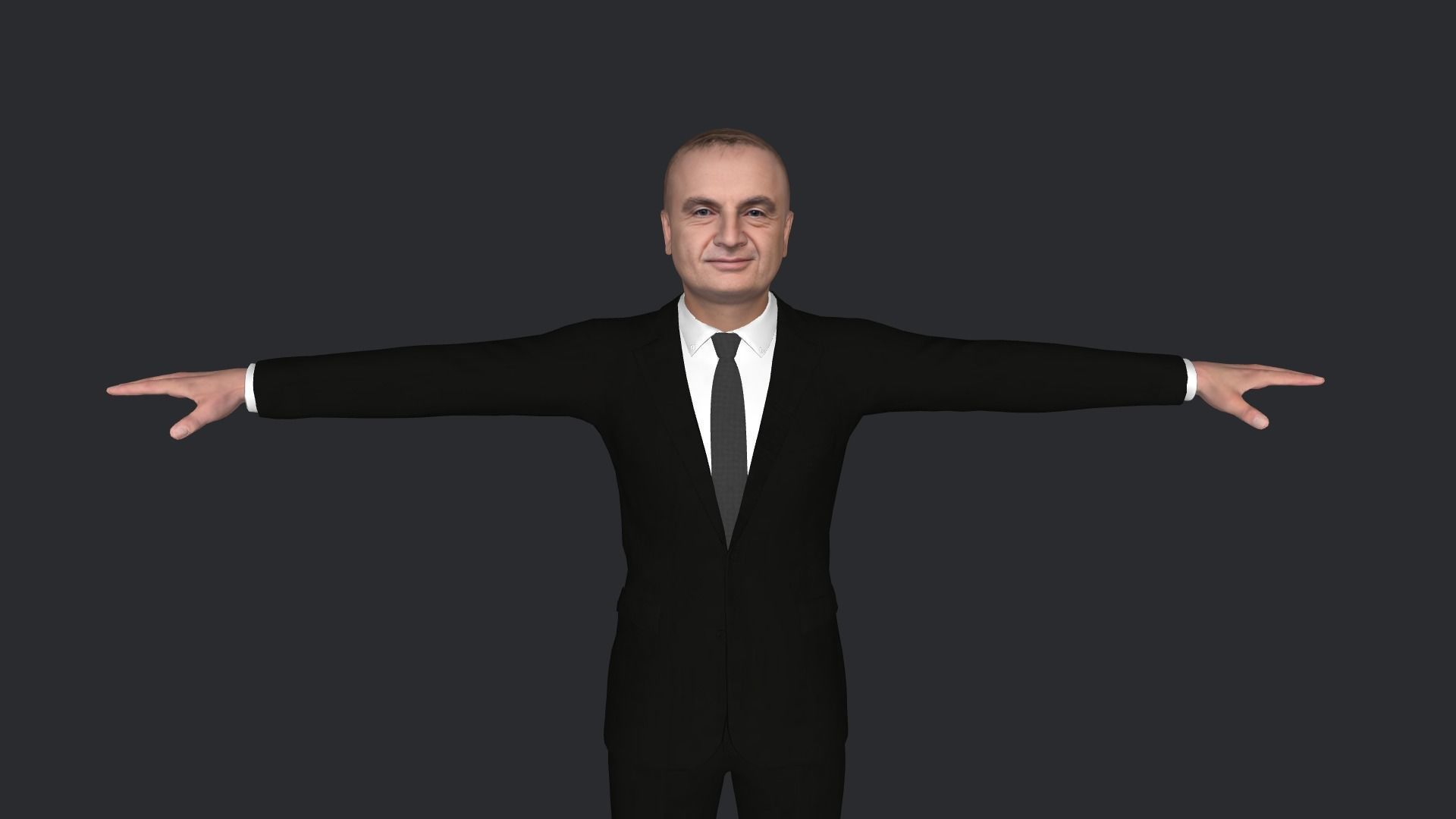 Ilir Meta Hyper Realistic Full Body Rigged Character 3D model rigged | CGTrader