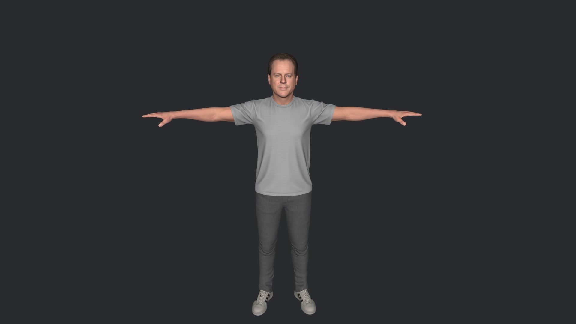 Jack Bauer Hyper Realistic Full Body Rigged Character 3D model rigged ...