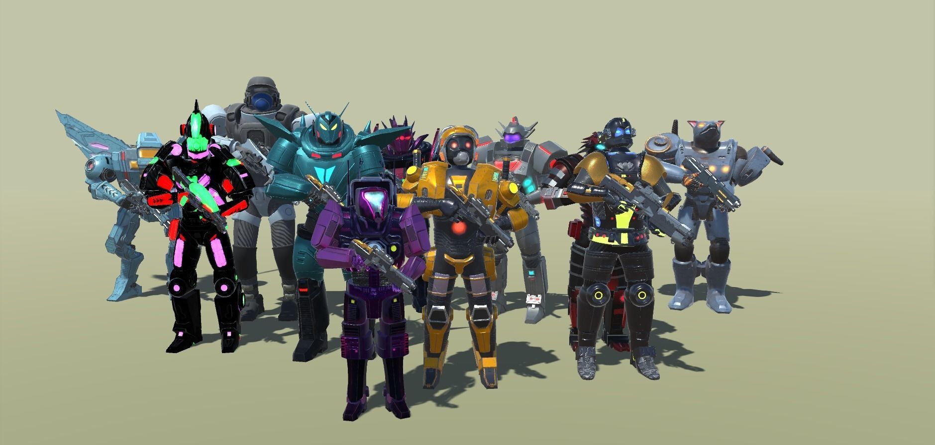 3D model Sci-Fi Warrior Bots VR / AR / low-poly | CGTrader