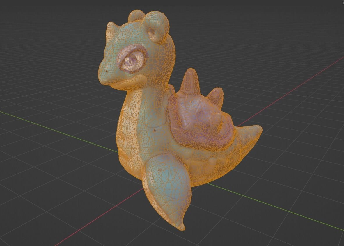Adorable Lapras Baby 3D Model 3D model | CGTrader