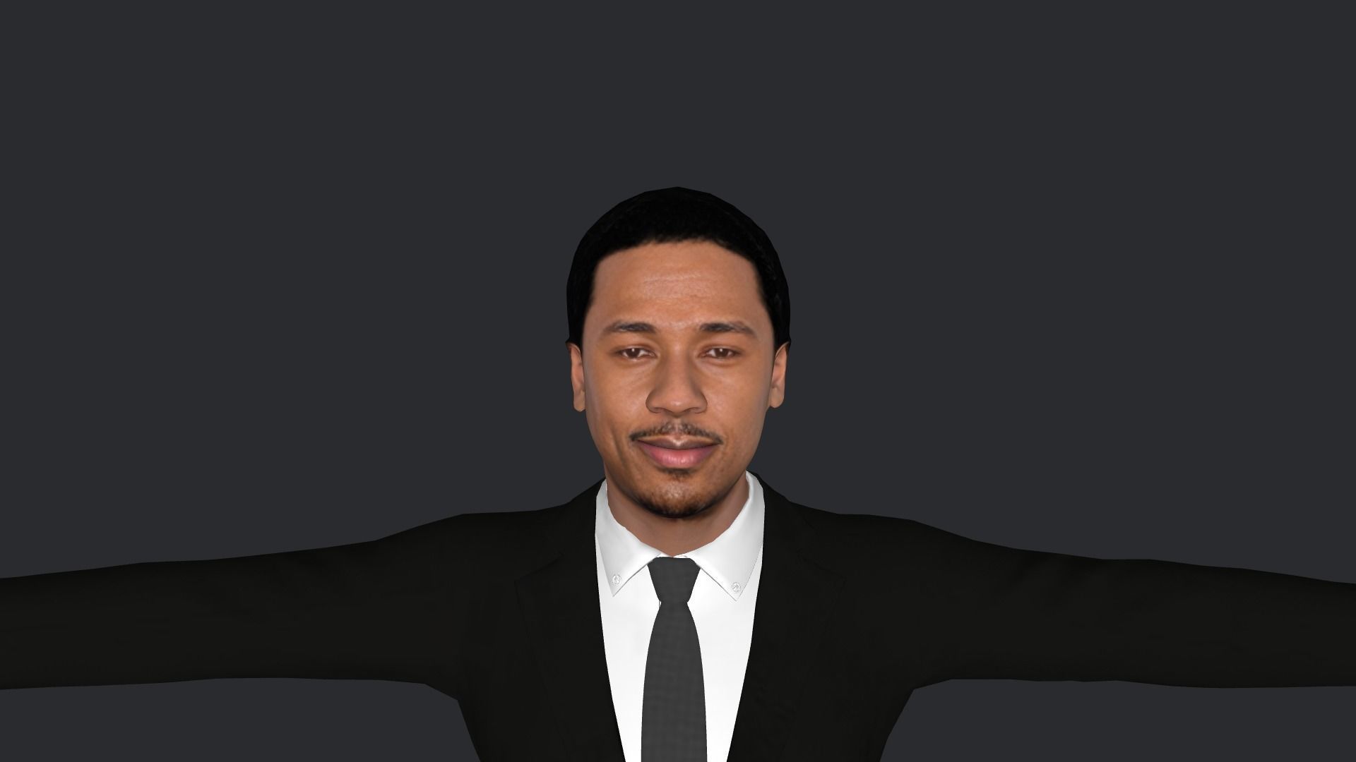 Nick Cannon Hyper Realistic Full Body Rigged Character 3D model rigged ...
