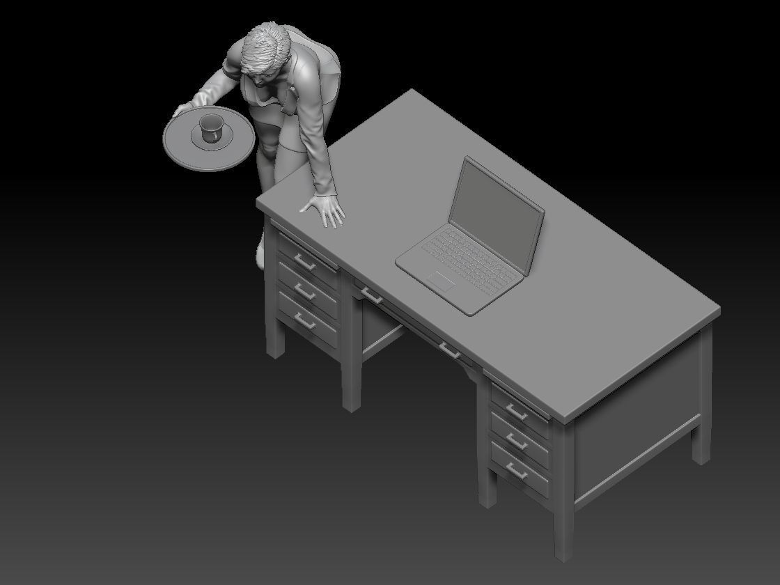 Naughty Secretary Girl 3 3d Model 3d Printable Cgtrader