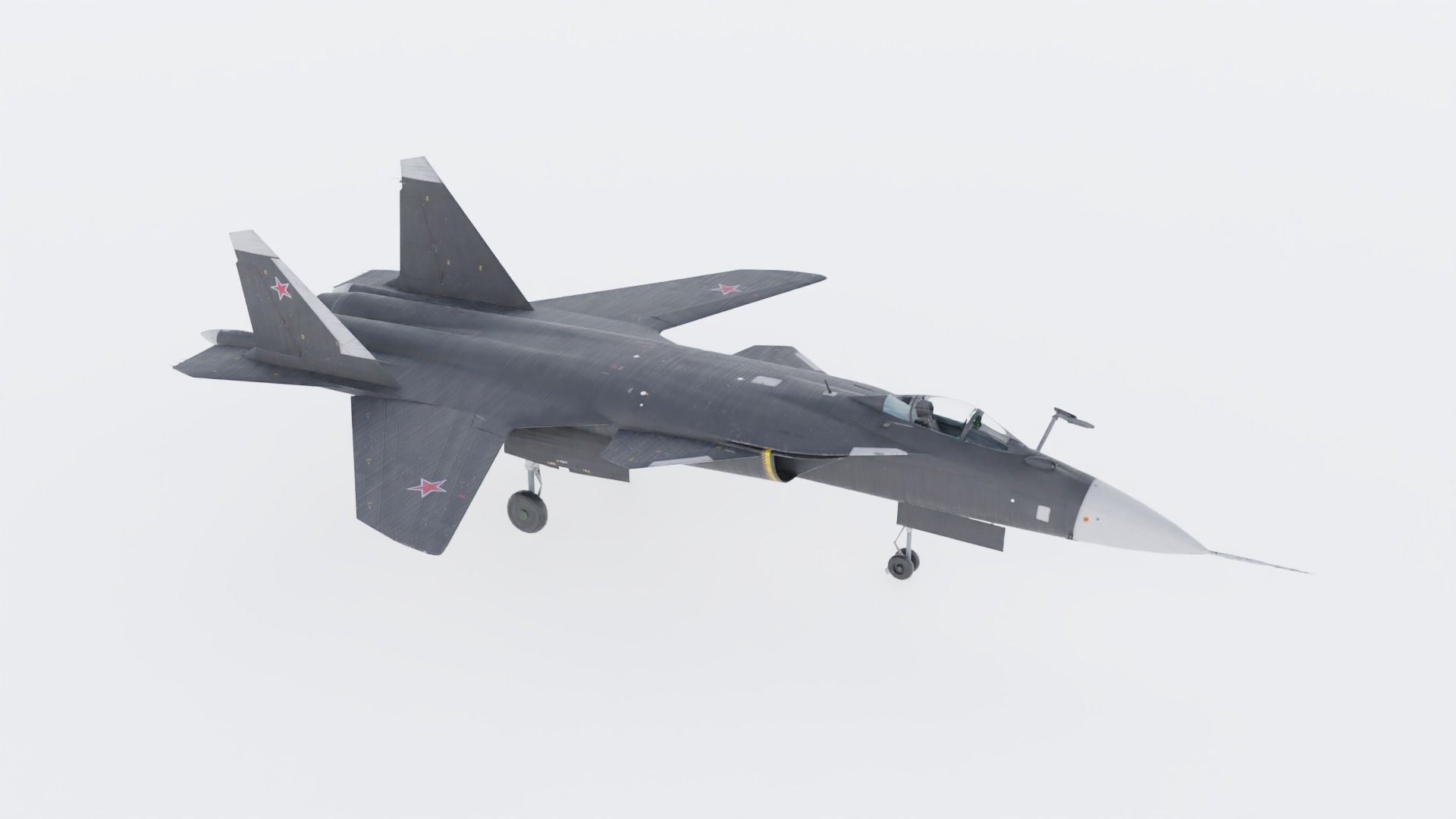 SUKHOI SU-47 FIGHTER JET 3D model | CGTrader