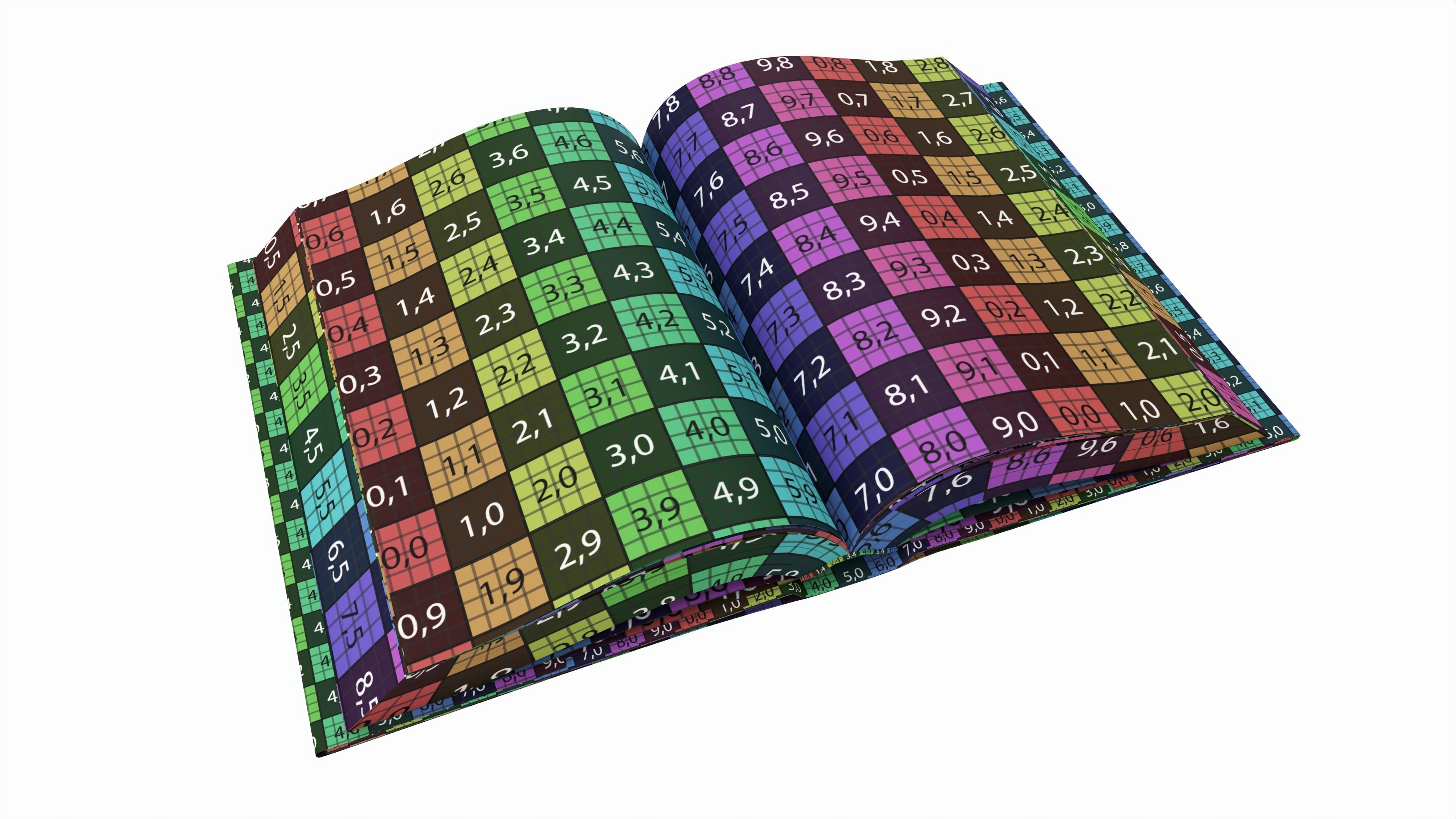 Open book with blank pages and book jacket mockup 3D model | CGTrader