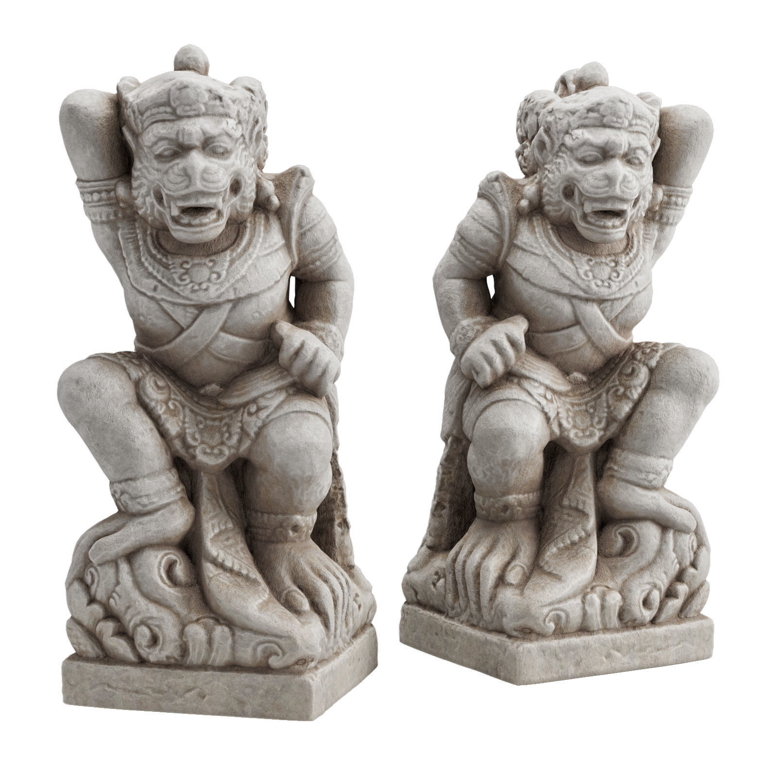 Asian Monkey god sculpture 3D model | CGTrader