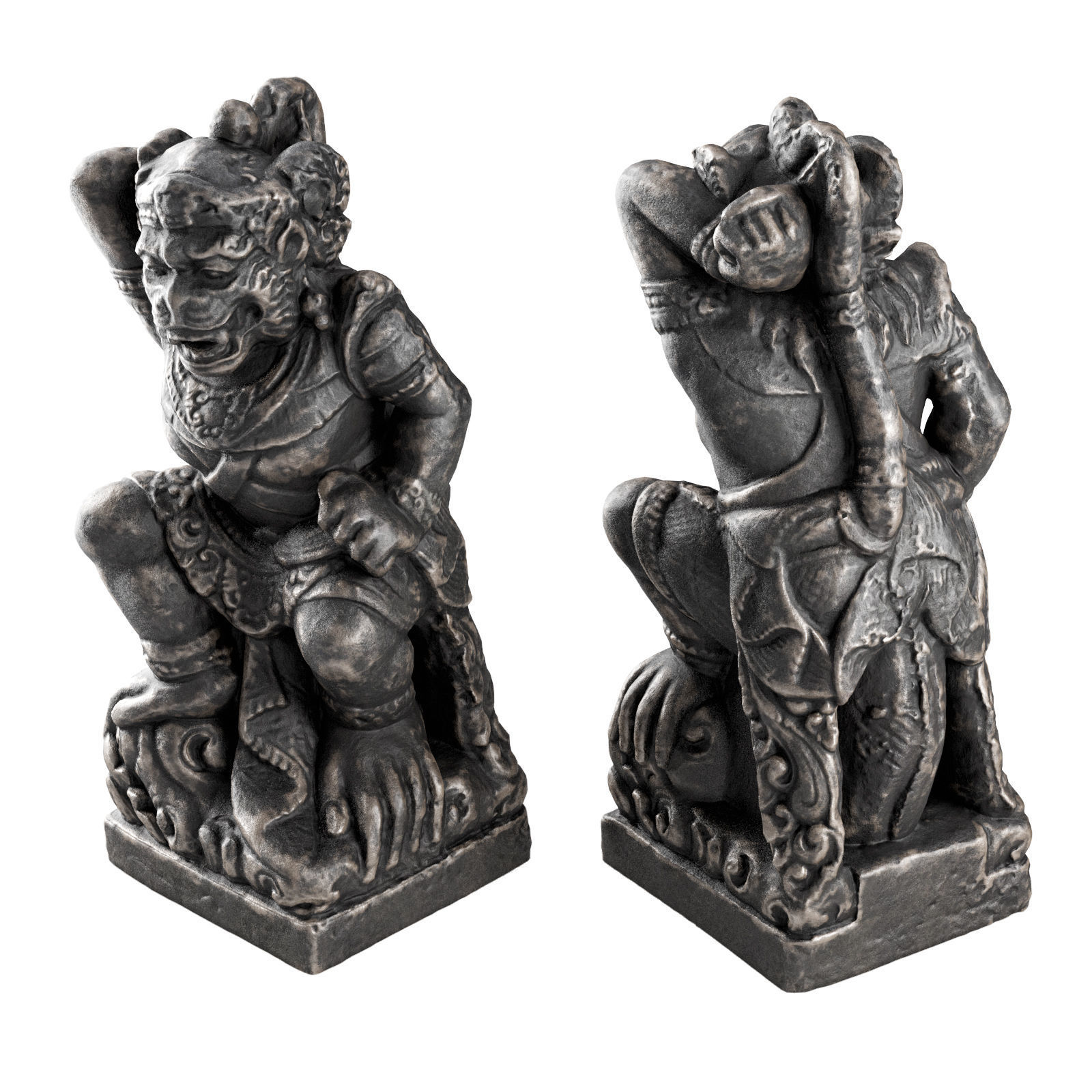 Asian Monkey god sculpture 3D model | CGTrader