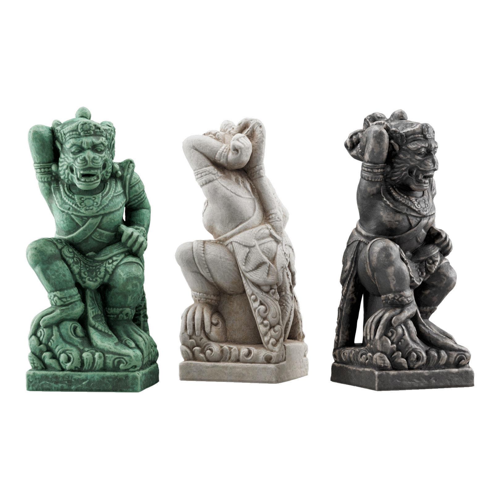 Asian Monkey god sculpture 3D model | CGTrader