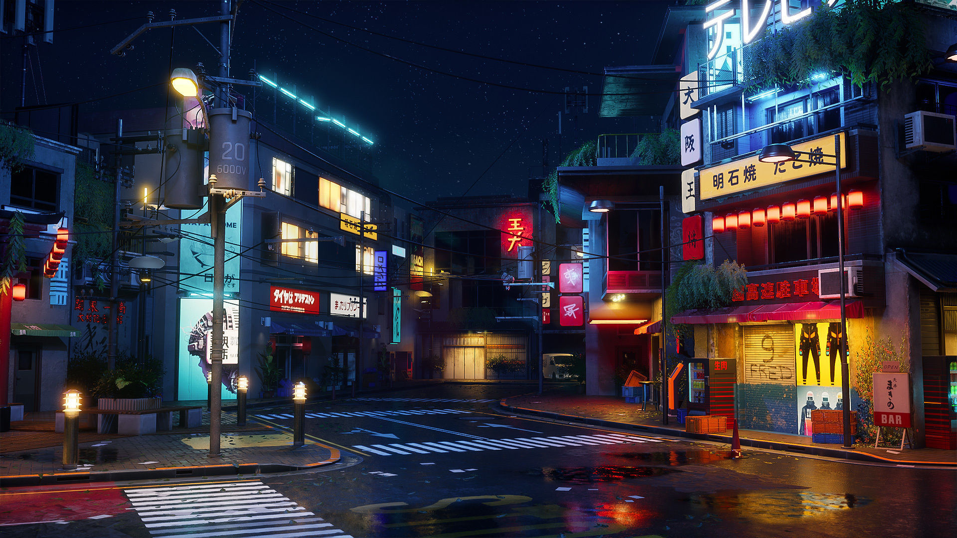 3D model Tokyo Street Part 2 VR / AR / low-poly | CGTrader