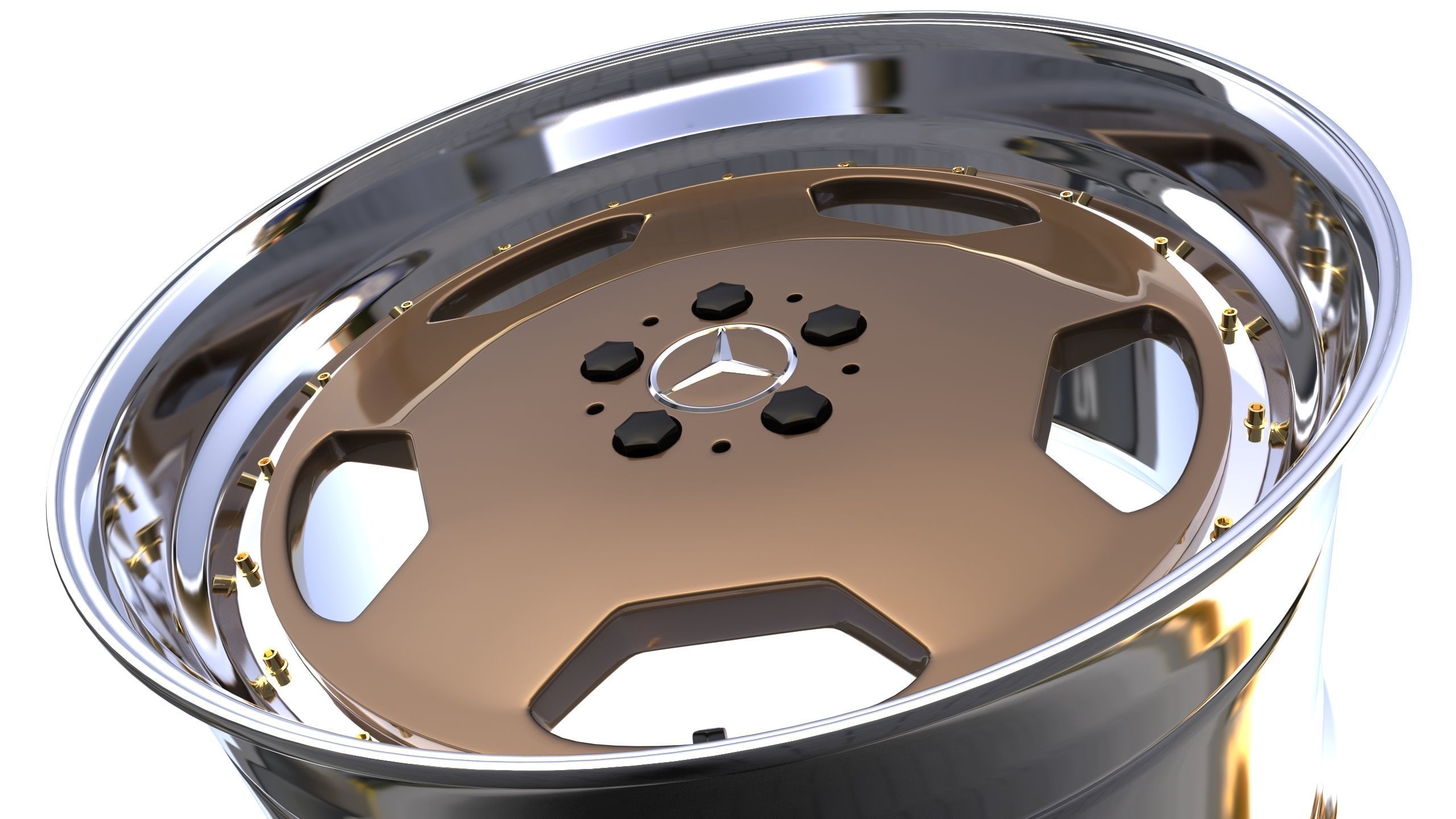 Mercedes-Benz Monoblock Custom Wheel 3D model | CGTrader