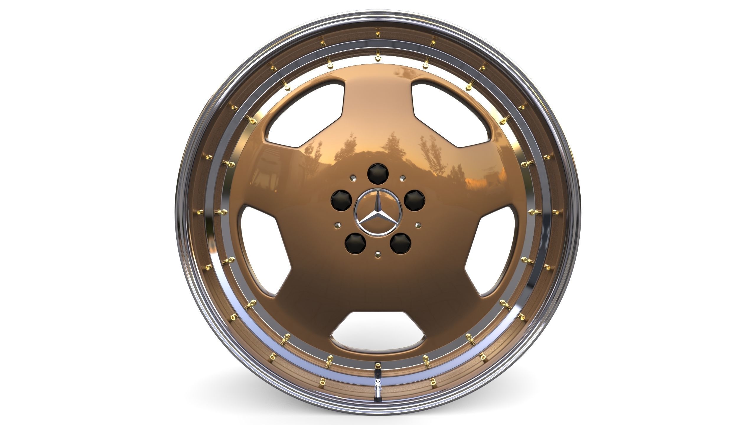 Mercedes-Benz Monoblock Custom Wheel 3D model | CGTrader