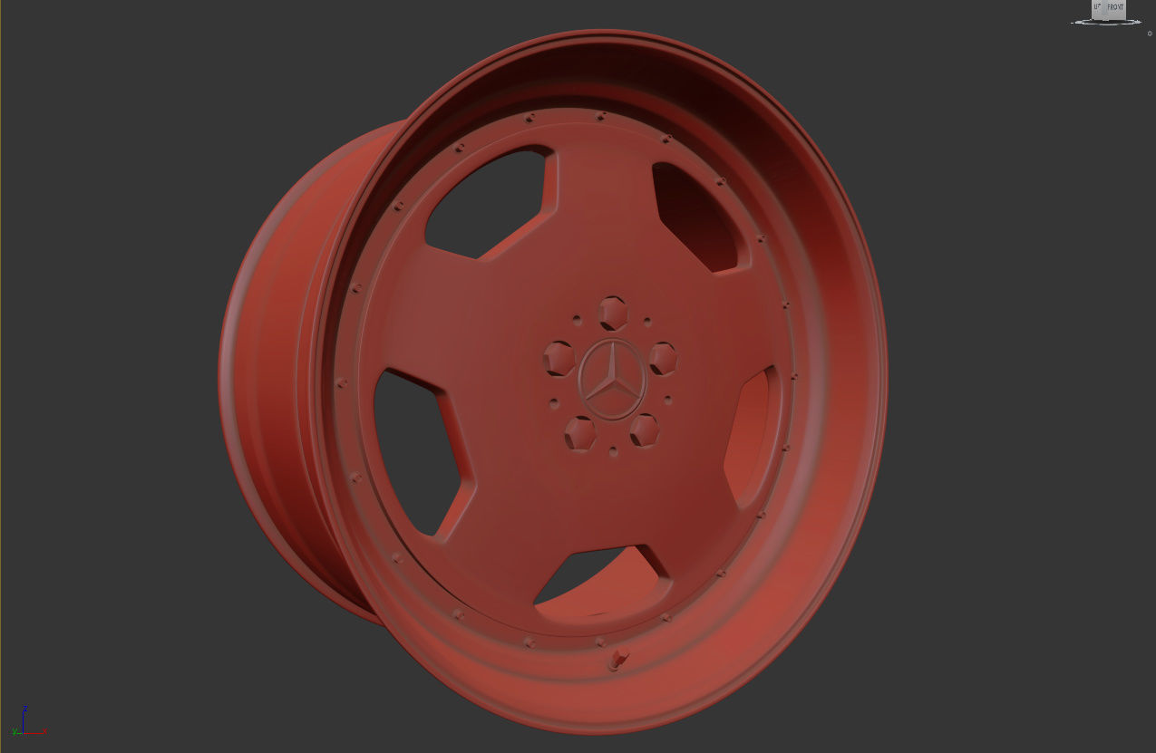 Mercedes-Benz Monoblock Custom Wheel 3D model | CGTrader