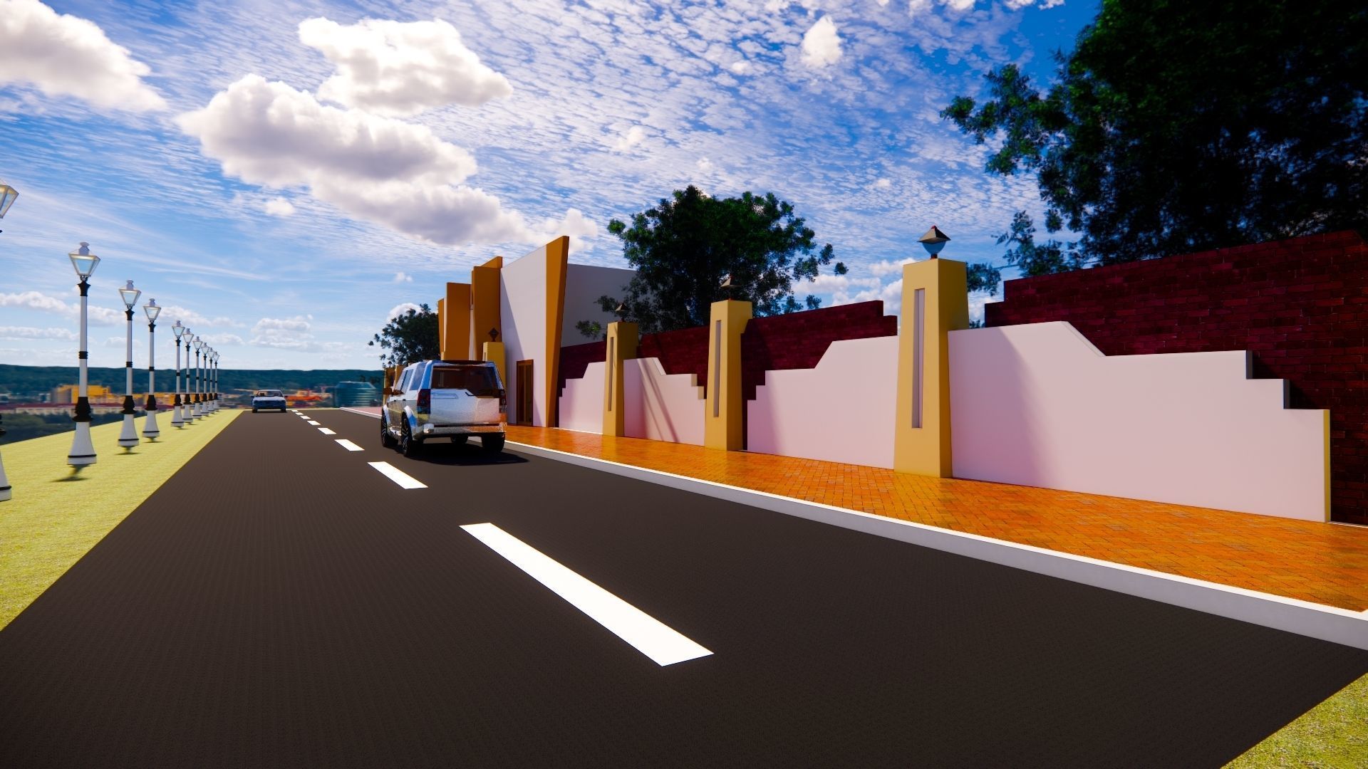 Entrance Gate in Revit 3D model | CGTrader