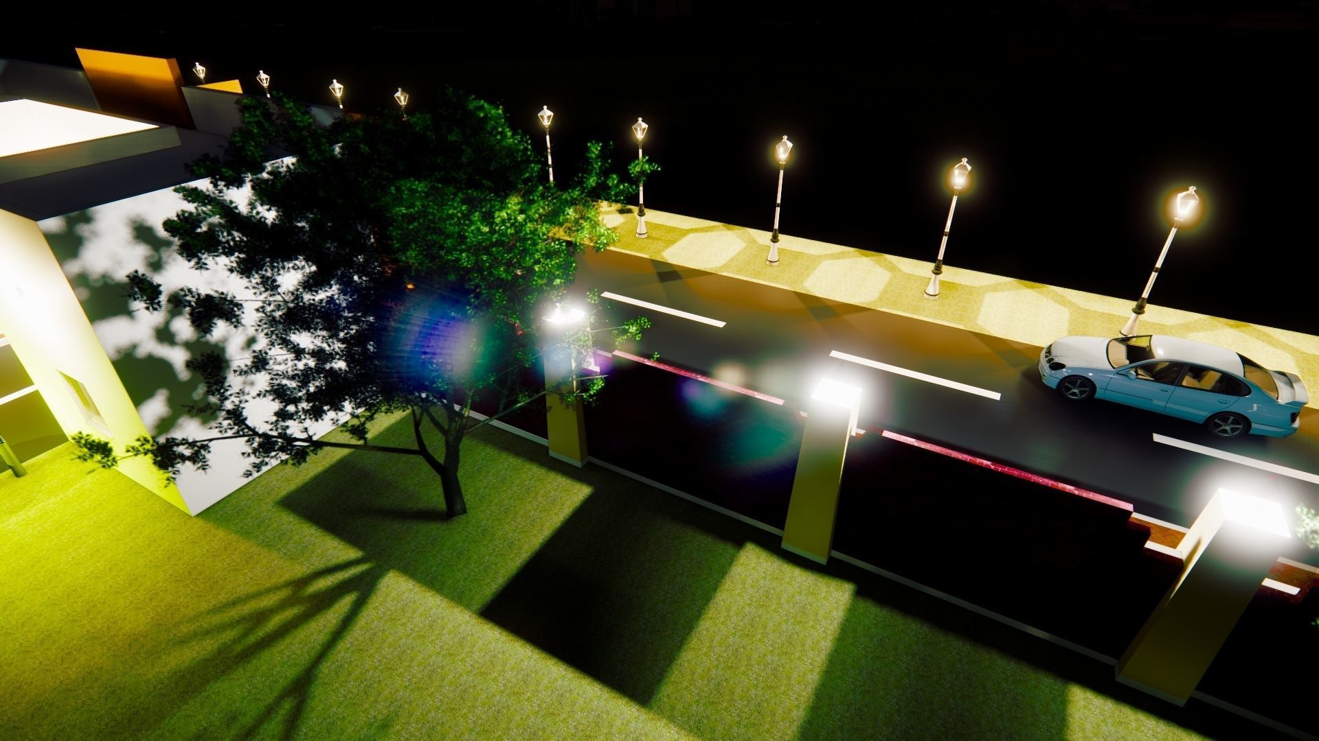 Entrance Gate in Revit 3D model | CGTrader