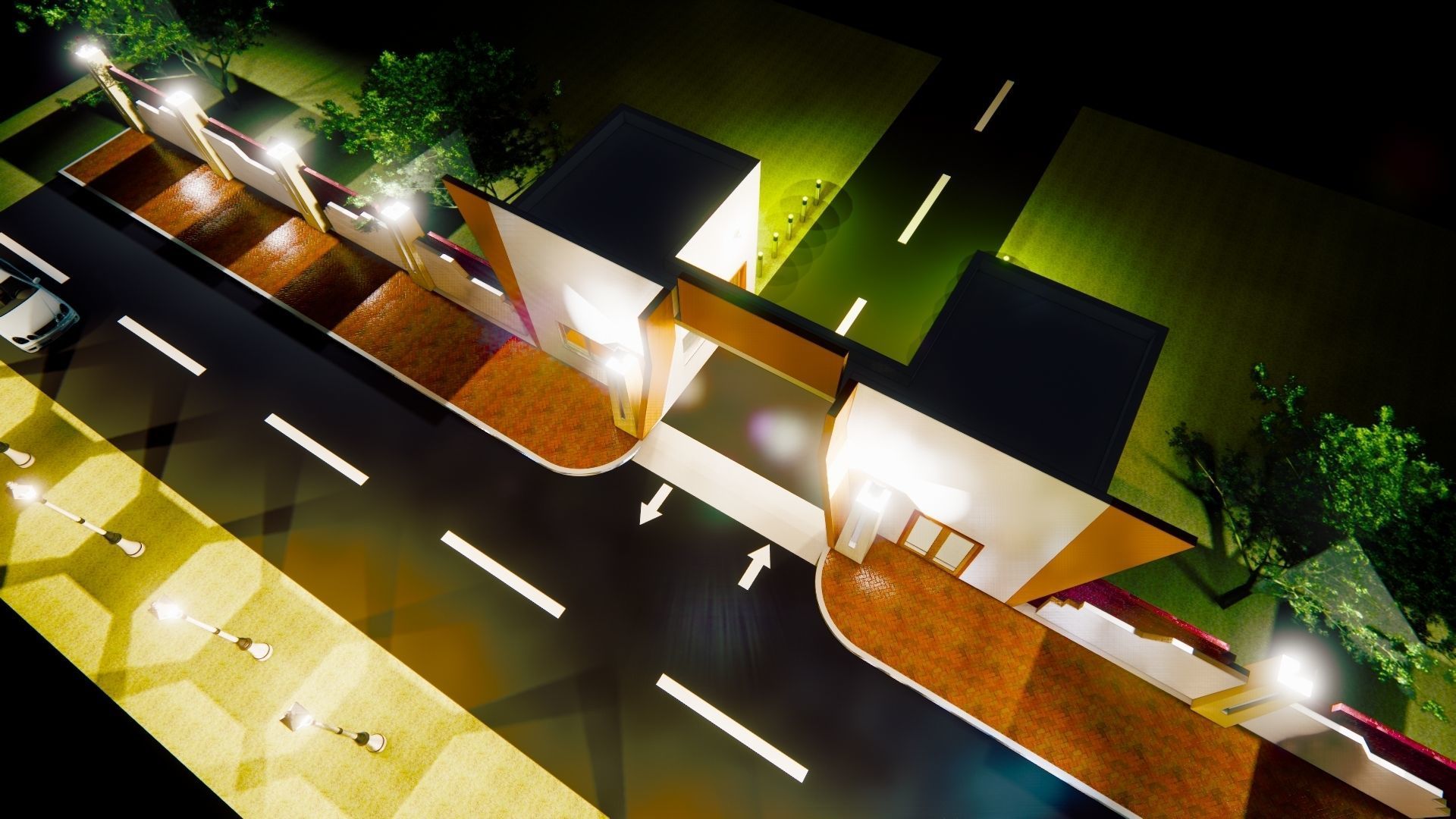 Entrance Gate in Revit 3D model | CGTrader