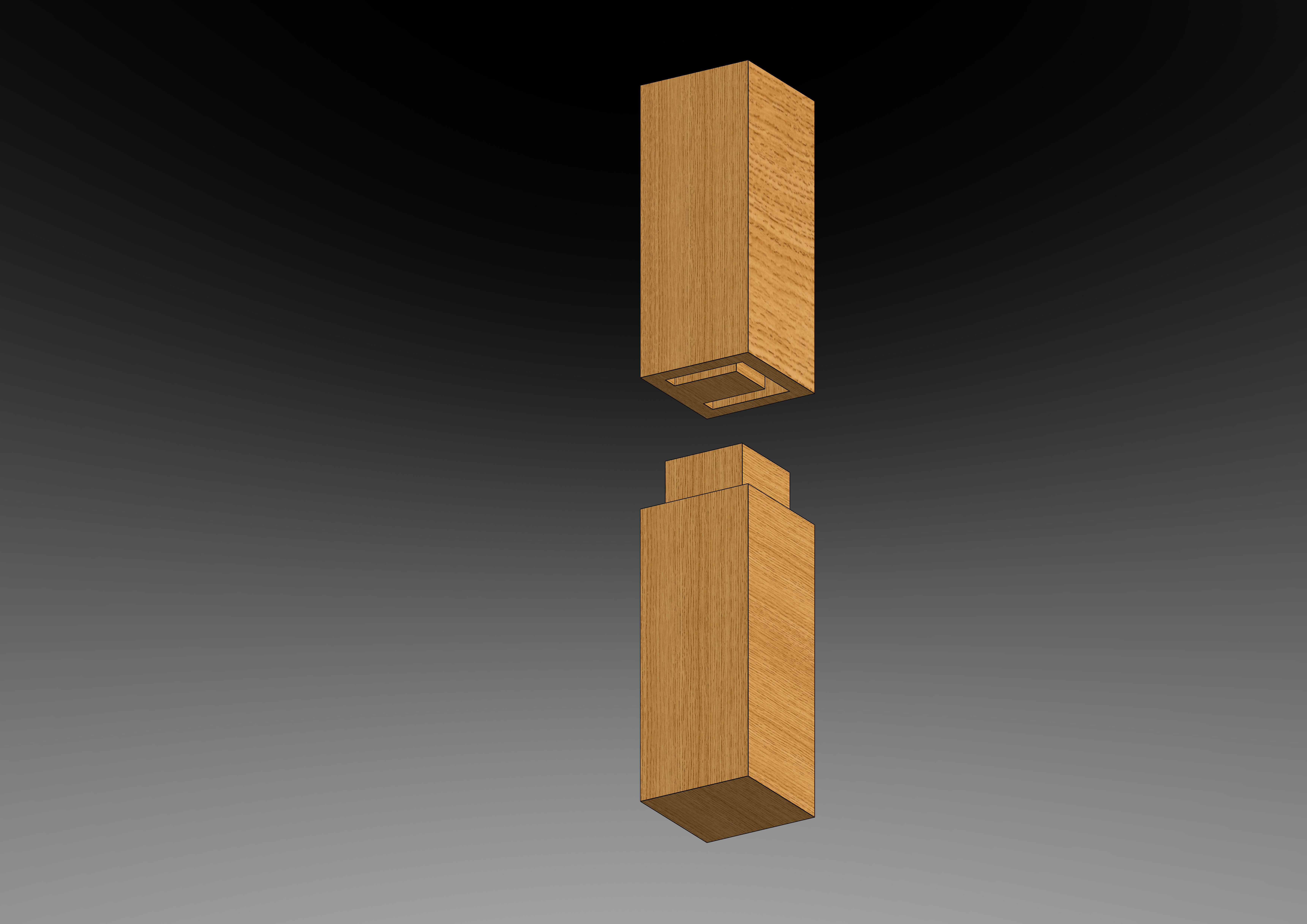 Hako Mechiire - Classical Japanese Wood Joint 3D model free 3D model ...