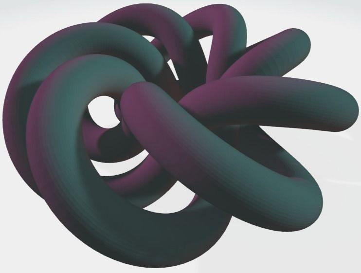7 crossing torus 3D model 3D printable | CGTrader