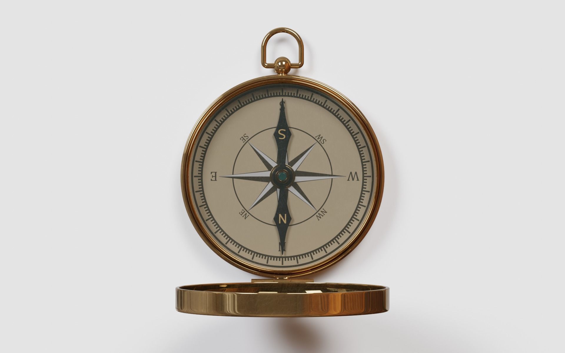 Old Compass 3d Model 3D model | CGTrader