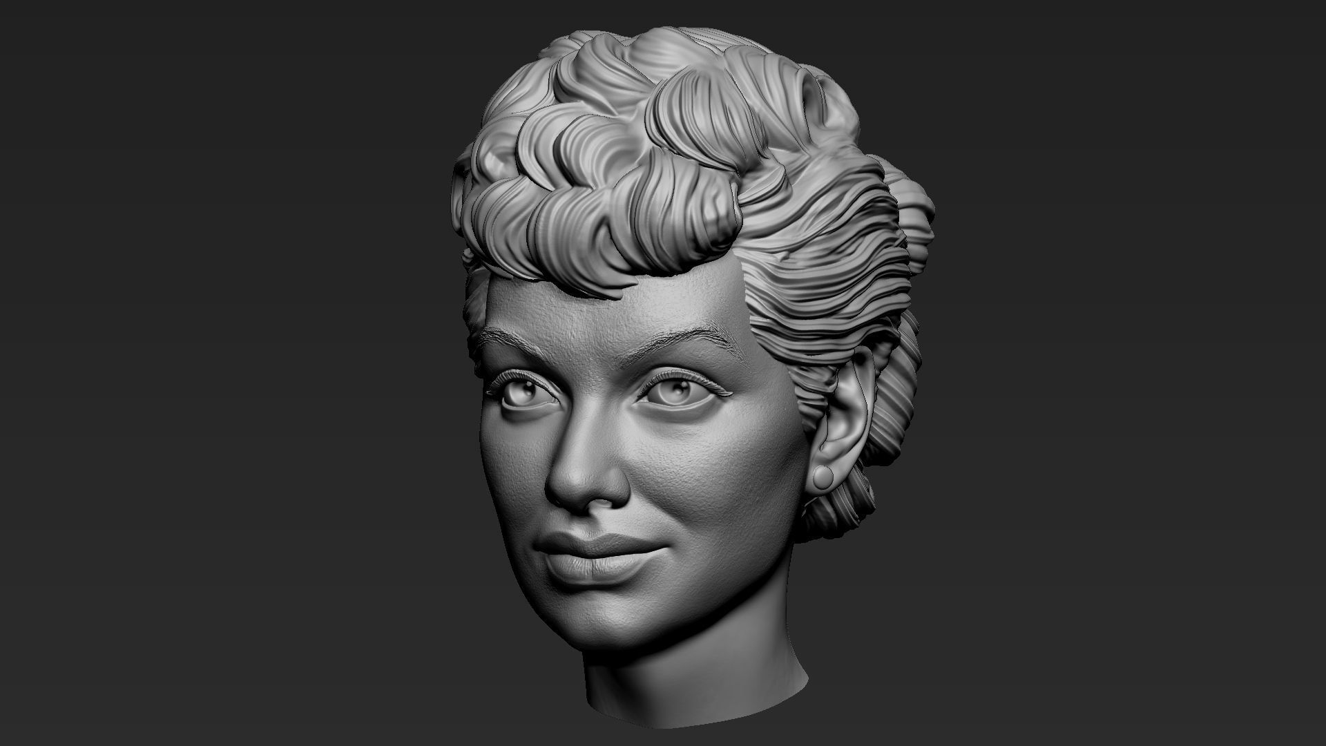 Lucille Ball as Lucy 3D model 3D printable | CGTrader
