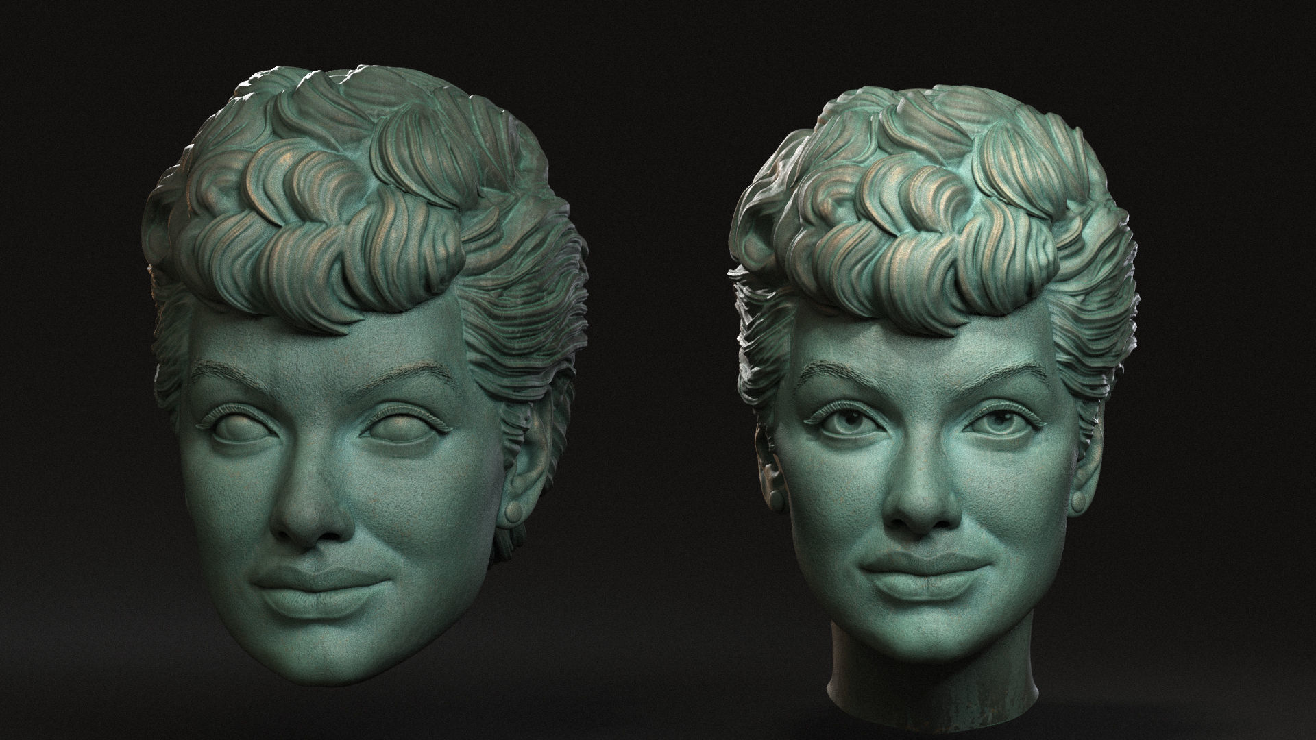 Lucille Ball as Lucy 3D model 3D printable | CGTrader