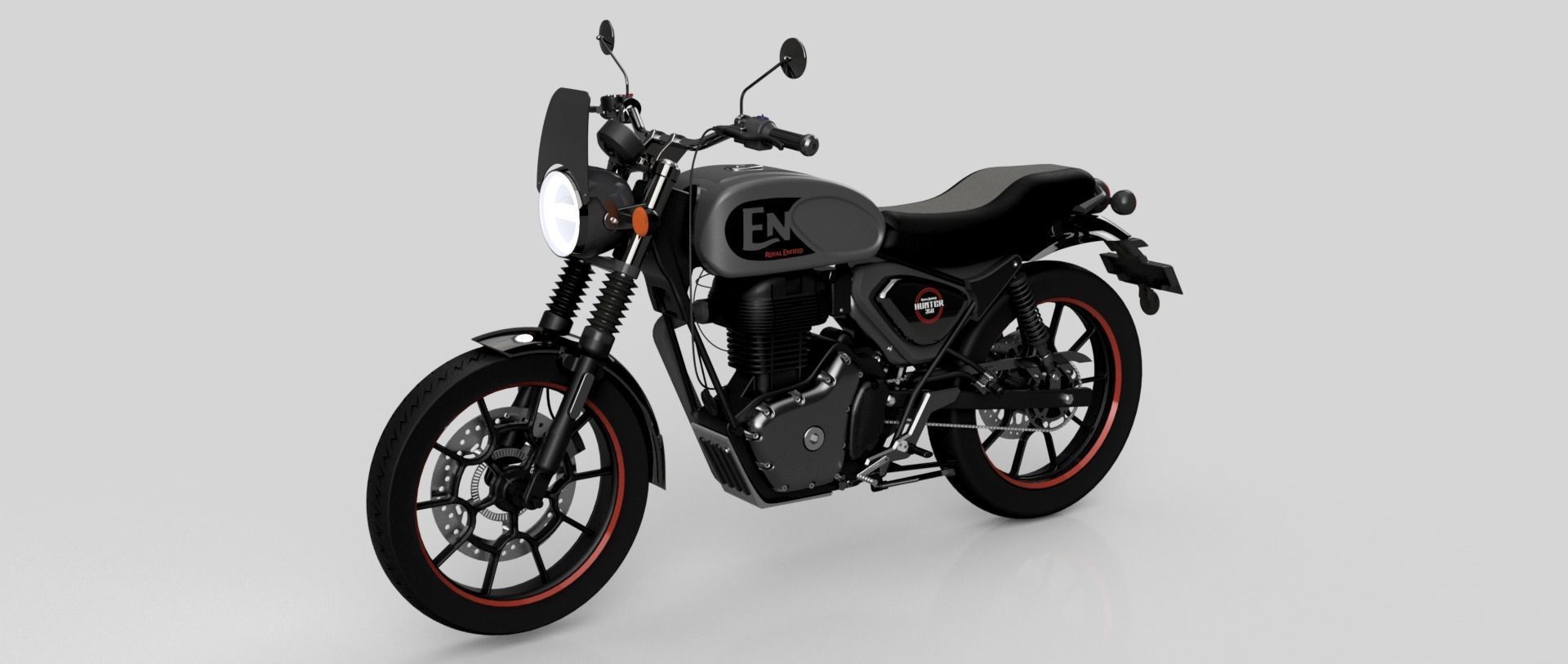 RE Hunter 350 Realistic 3D Model 3D model 3D printable | CGTrader