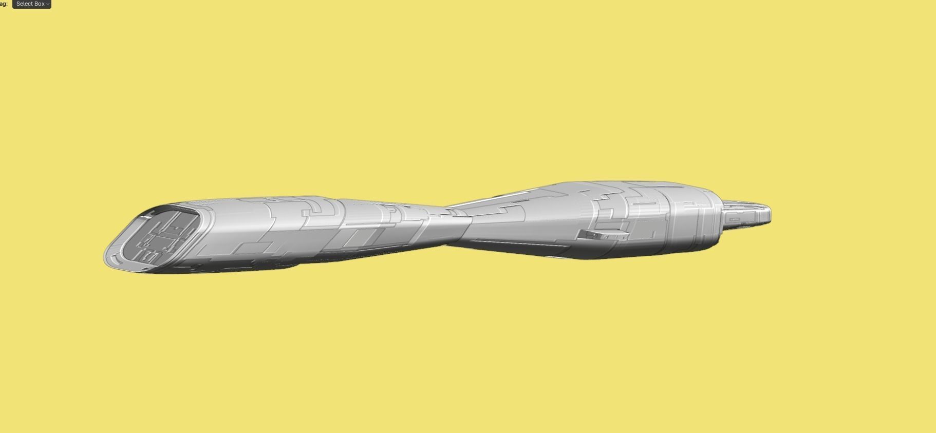 Capital Spaceship 3D model | CGTrader