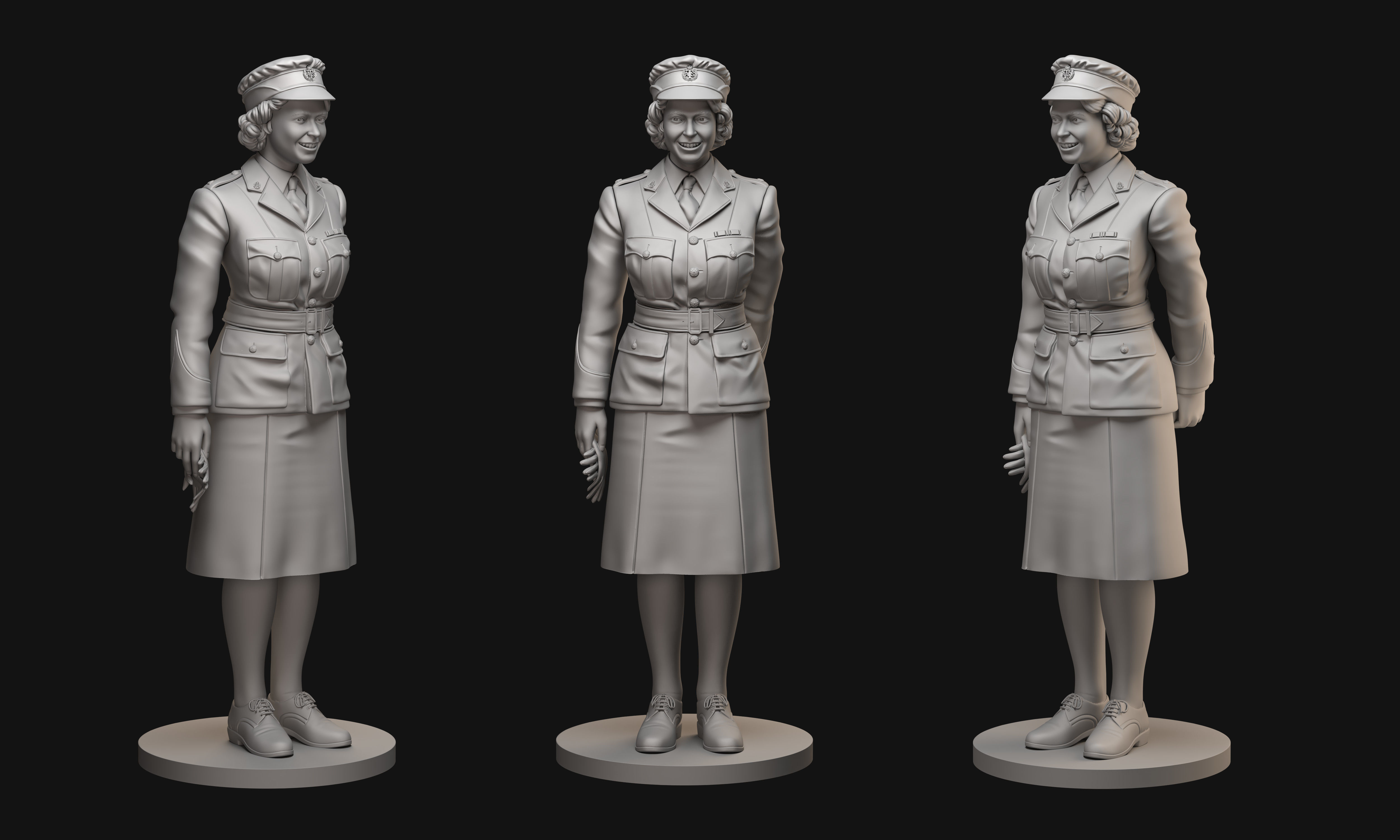 Elizabeth II 3D model 3D printable | CGTrader