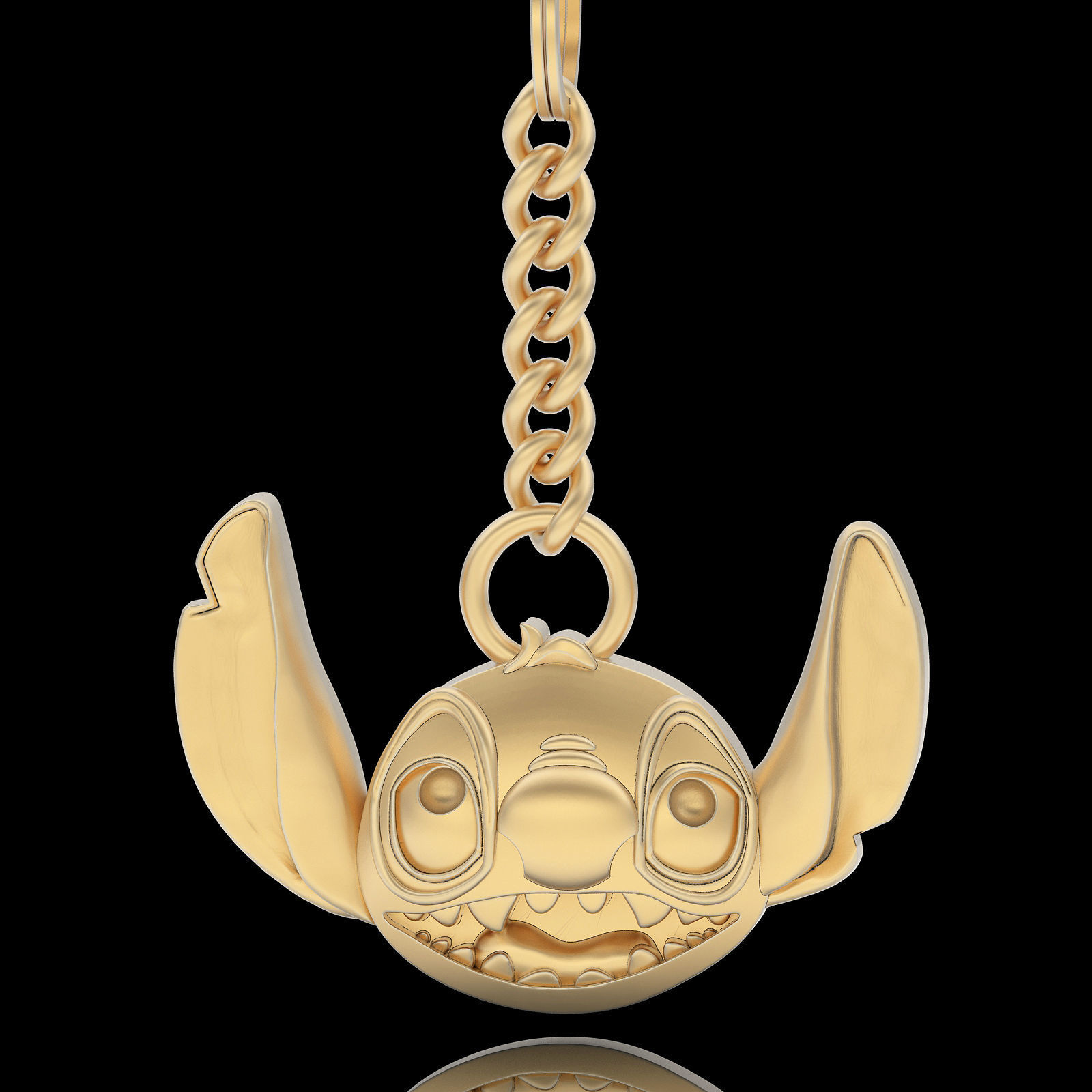 Stitch key holder silver gold printable jewelry 3D model 3D model 3D ...