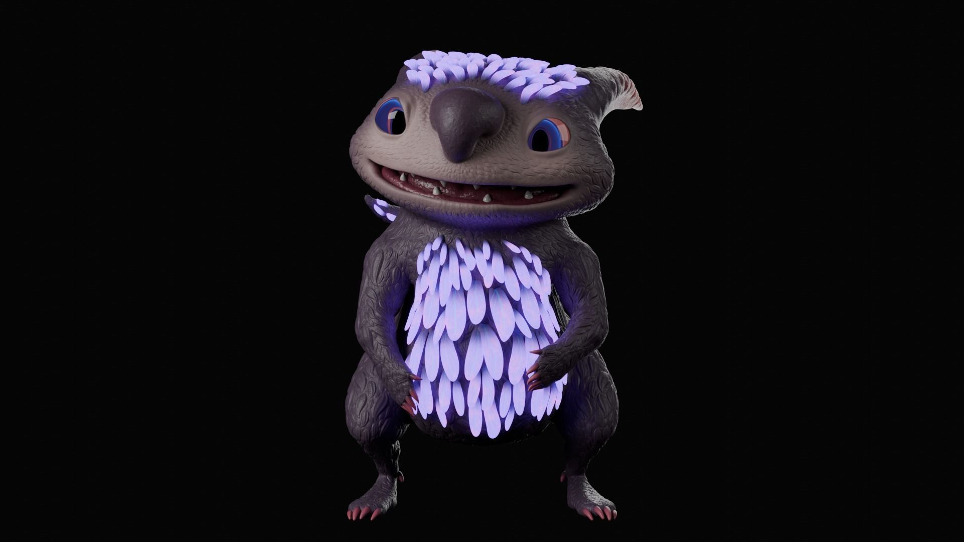 Cute creature sculpting free 3D model | CGTrader