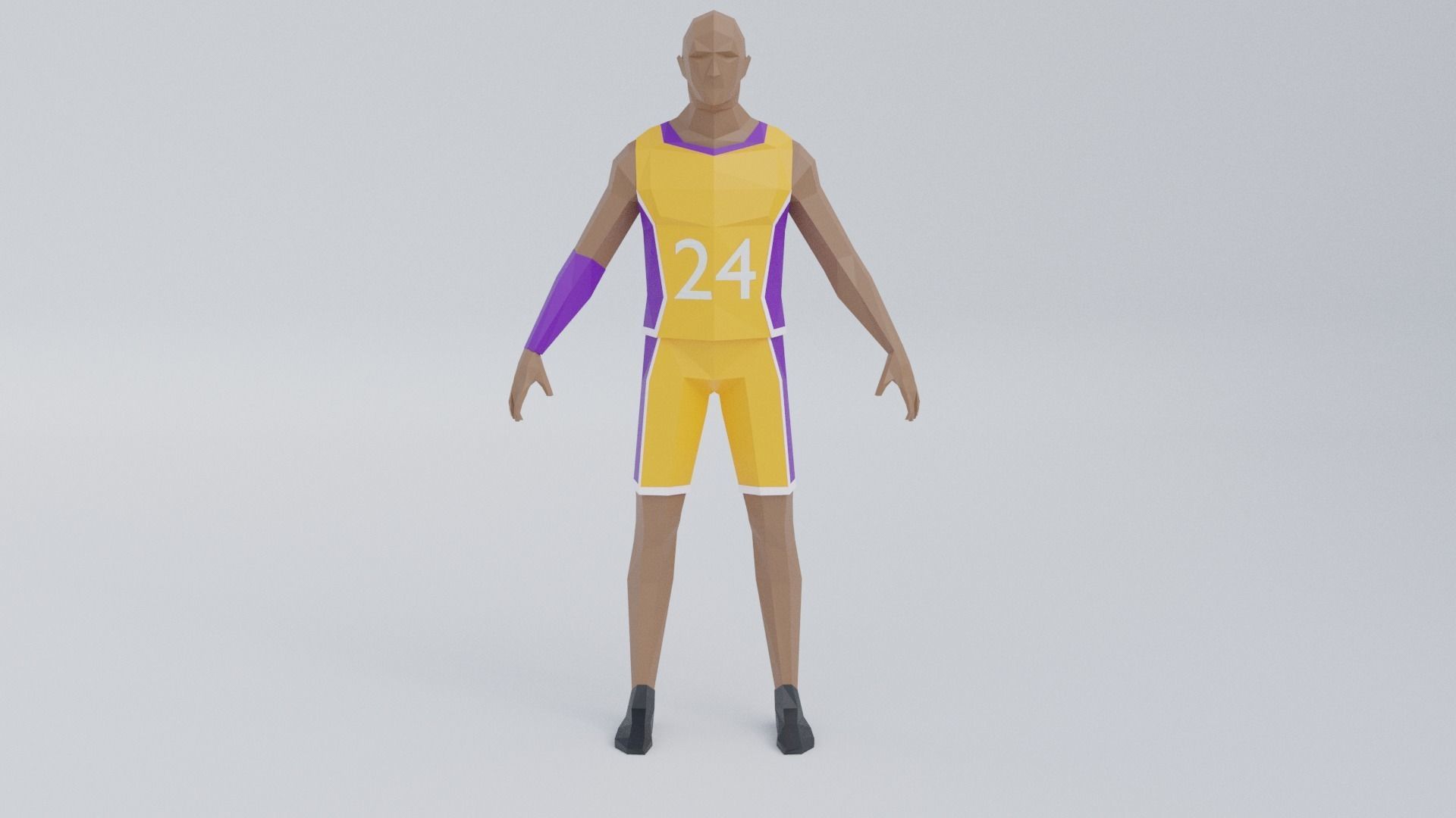 Lowpoly Basketball player - Kobe Bryant 3D model | CGTrader