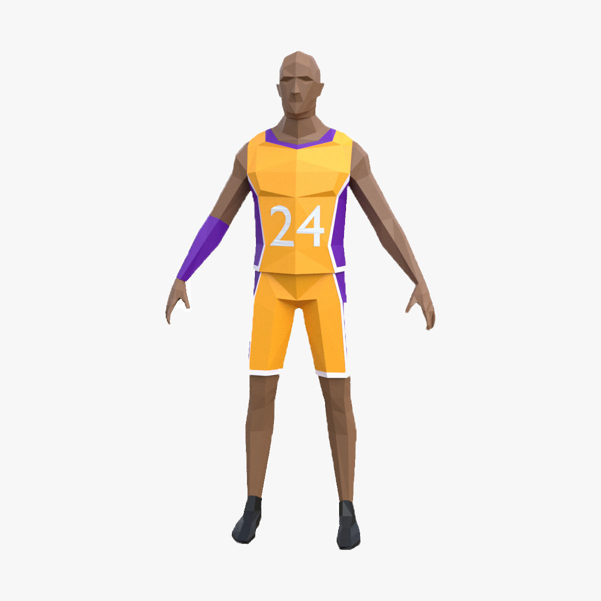 Lowpoly Basketball player - Kobe Bryant 3D model | CGTrader