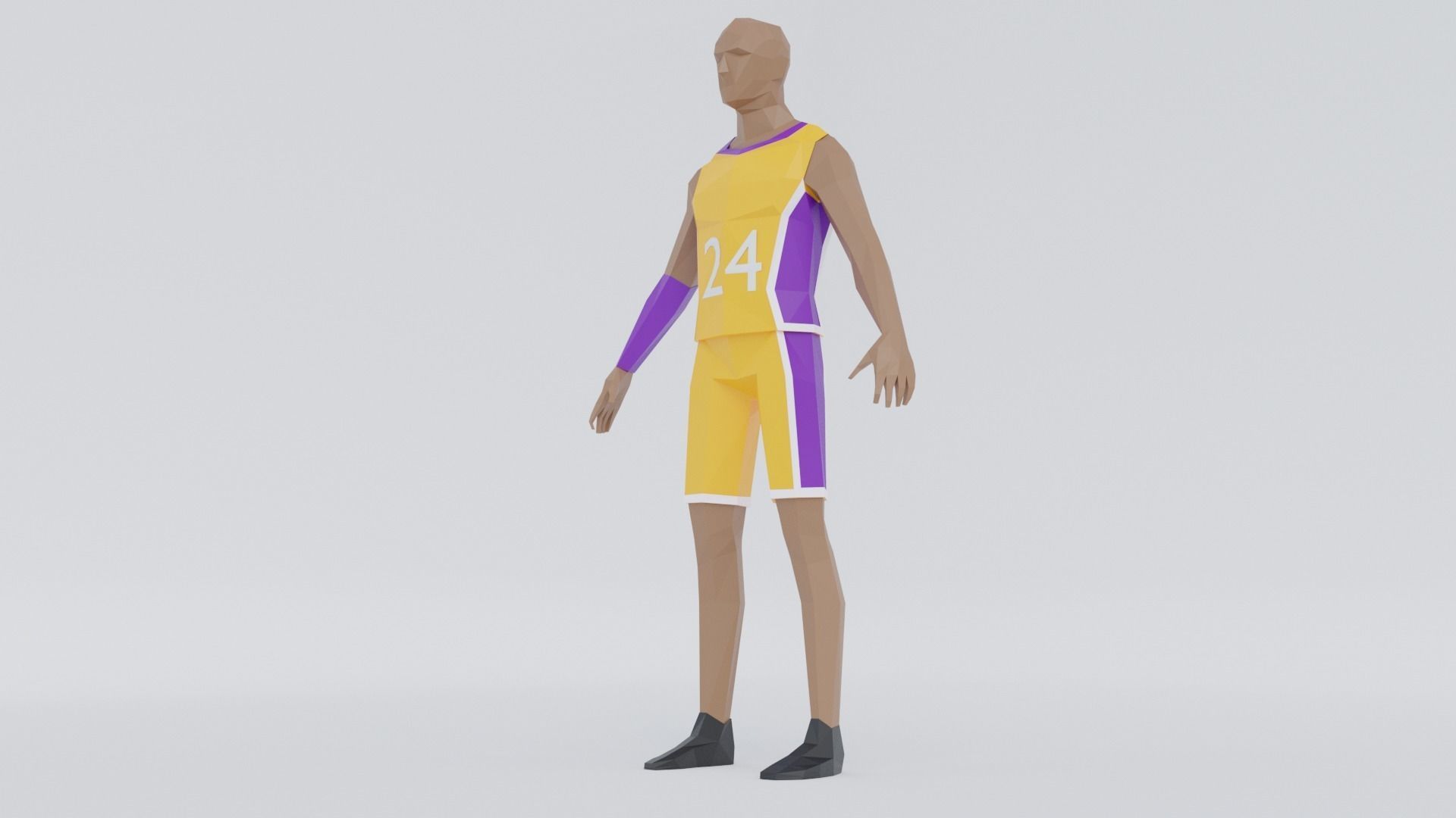 Lowpoly Basketball player - Kobe Bryant 3D model | CGTrader