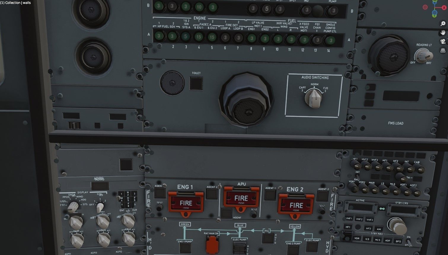 Airbus a320 cabin and cockpit 3D model animated | CGTrader