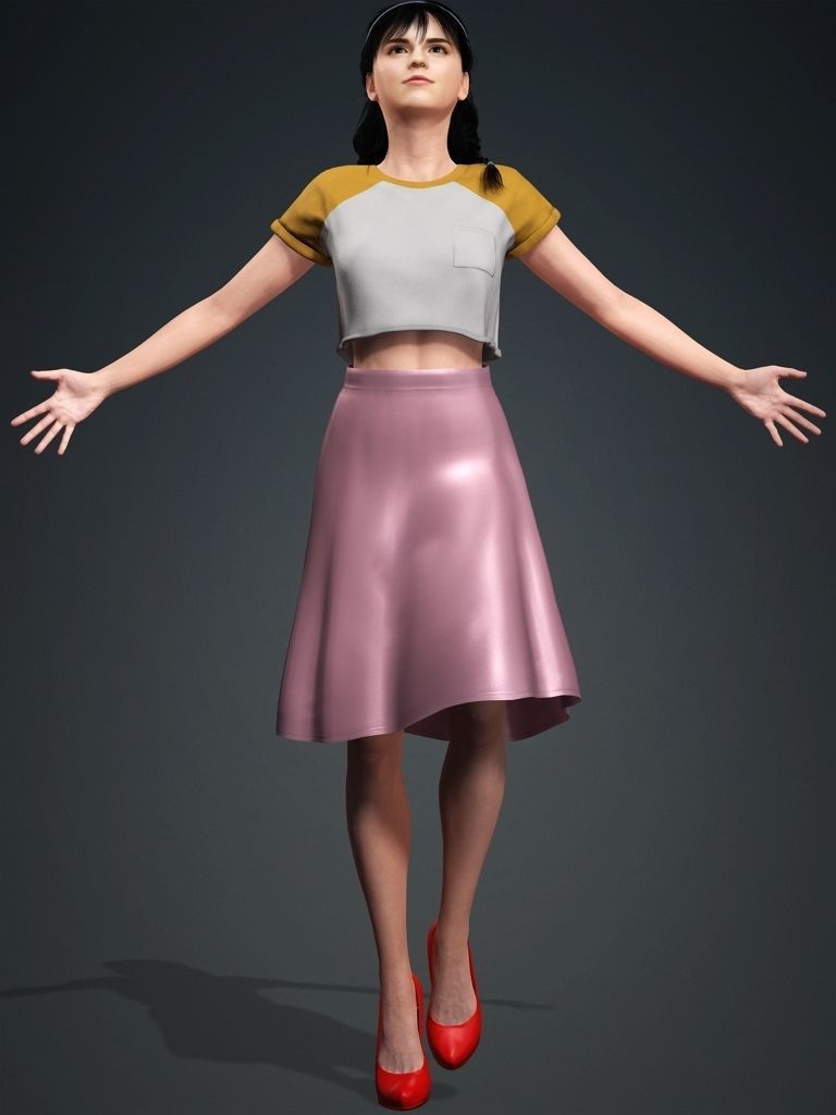 Emma Waston free 3D model animated rigged | CGTrader