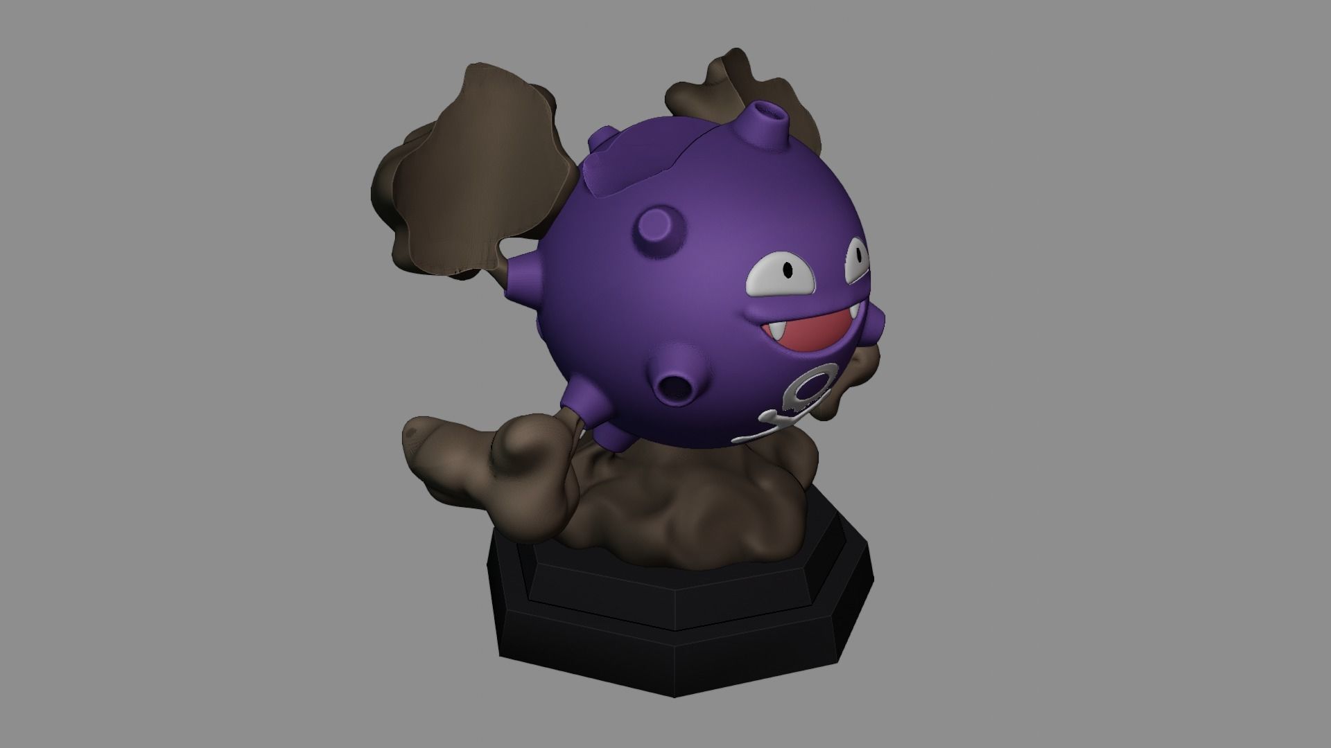 KOFFING JOYSTICK STAND - POKEMON 3D model 3D printable | CGTrader